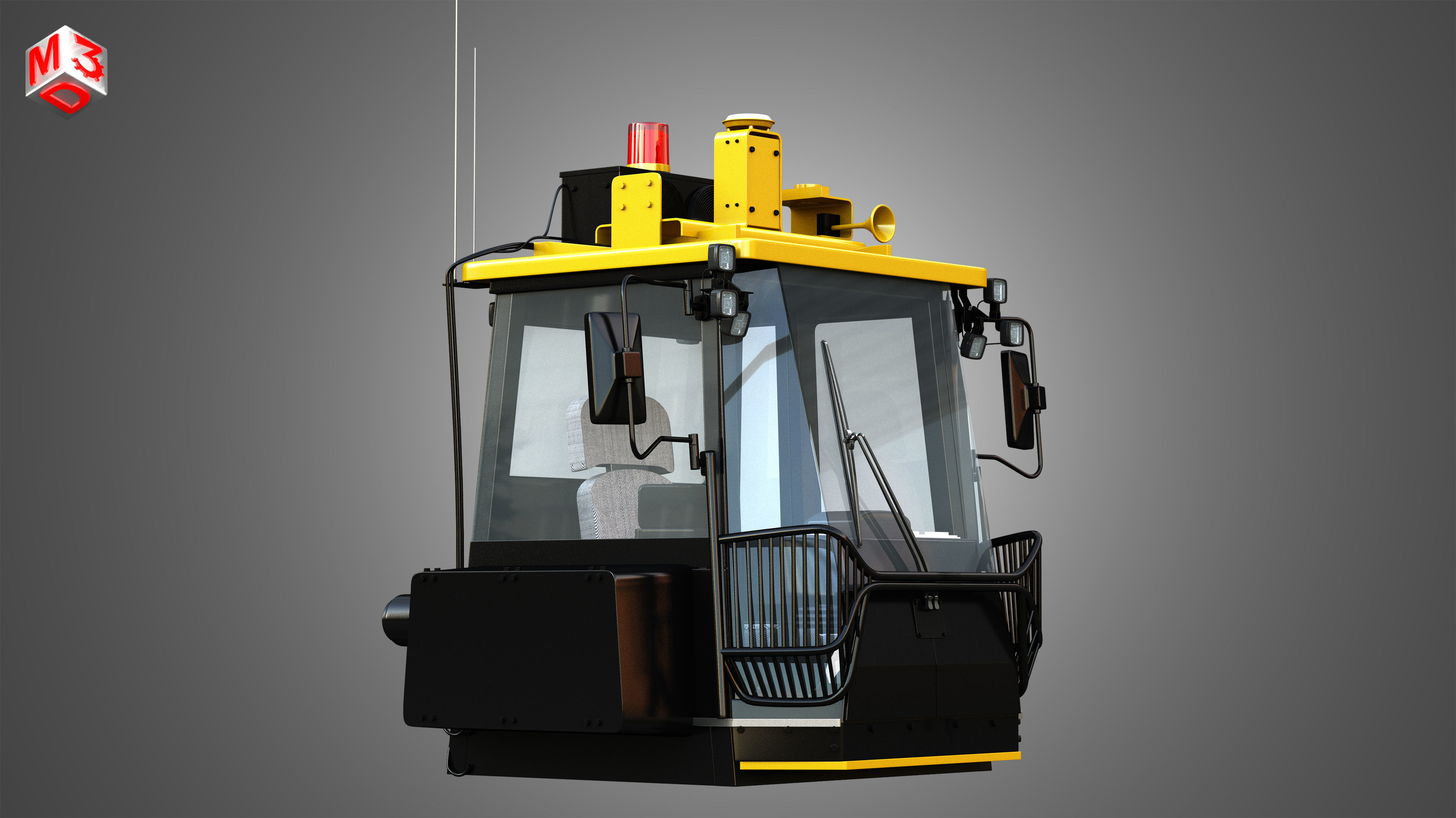 Driving Cabin - Landfill Compactor 3D model | CGTrader
