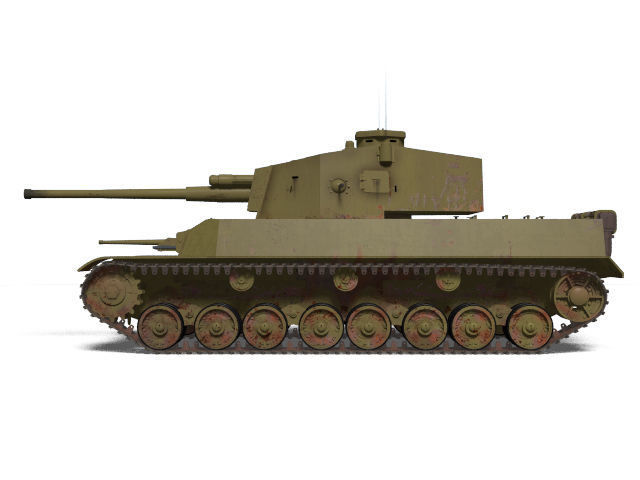 Type5 medium tank Chi ri 3D model | CGTrader