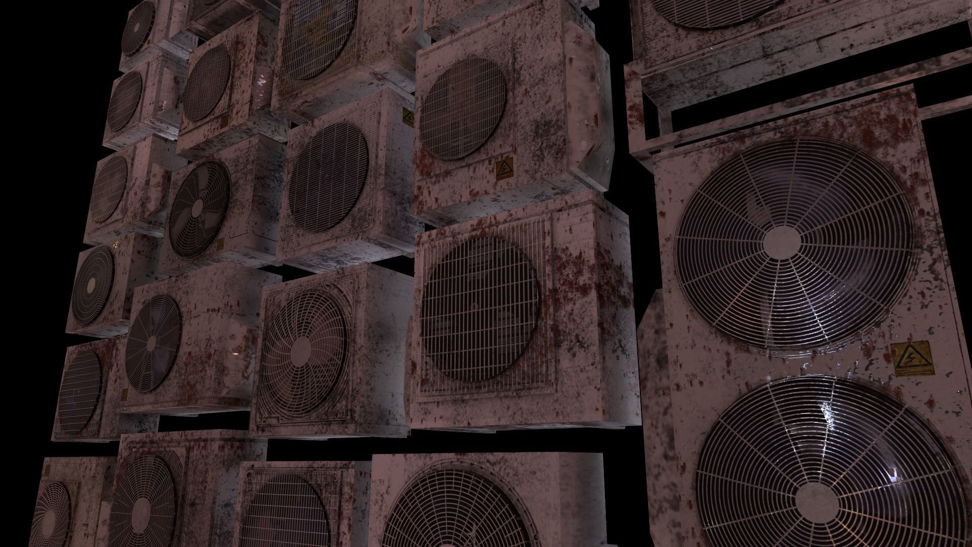 3D model 26 Air Conditioner Clean And Dirty Textures With One Texture ...