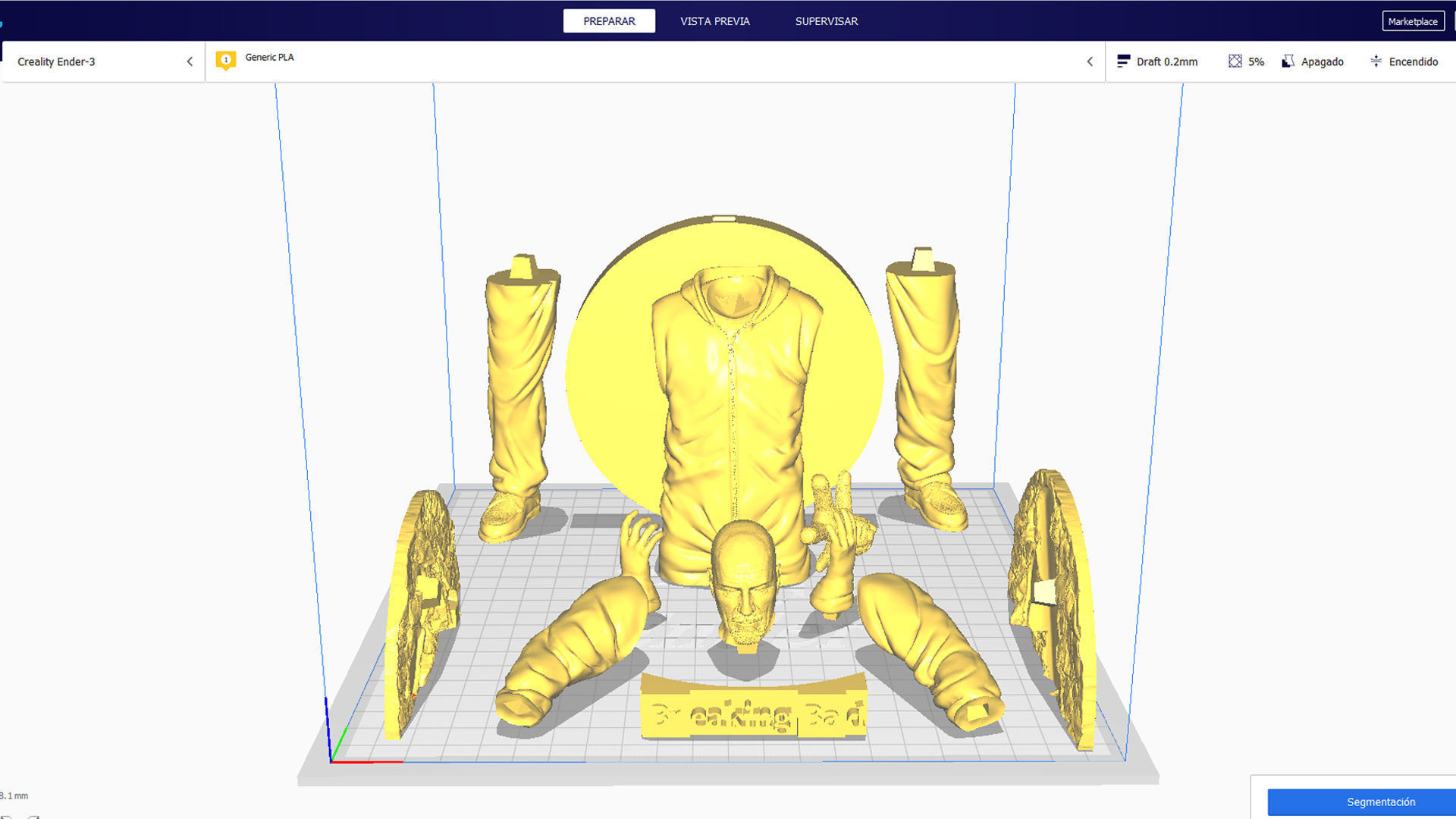 WALTER WHITE BREAKING BAD 3DMODEL SABIOPRODS 3D model 3D printable ...