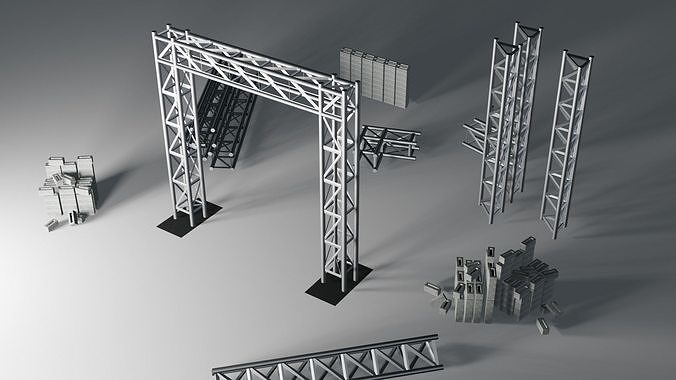 3D model Truss System VR / AR / low-poly | CGTrader