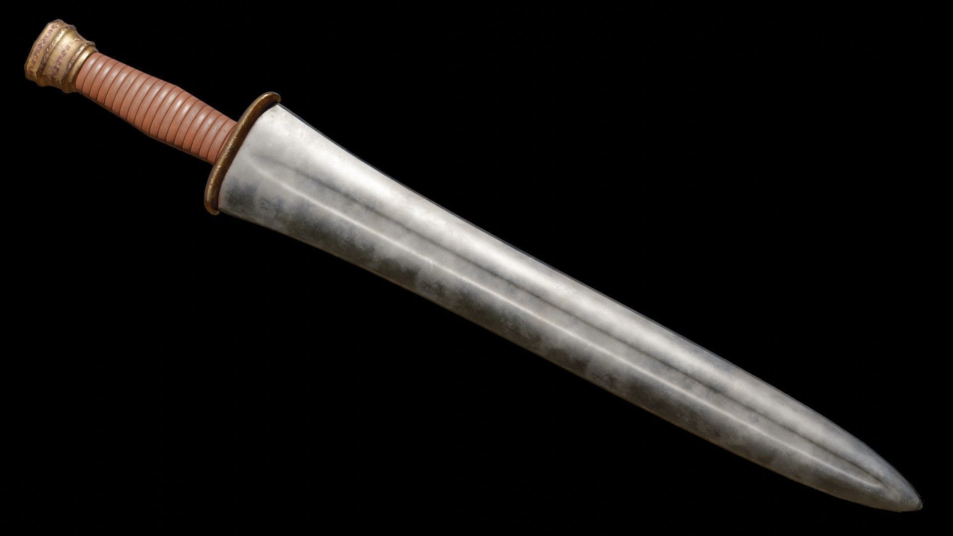 3D model Greek Sword Xiphos 03 VR / AR / low-poly | CGTrader