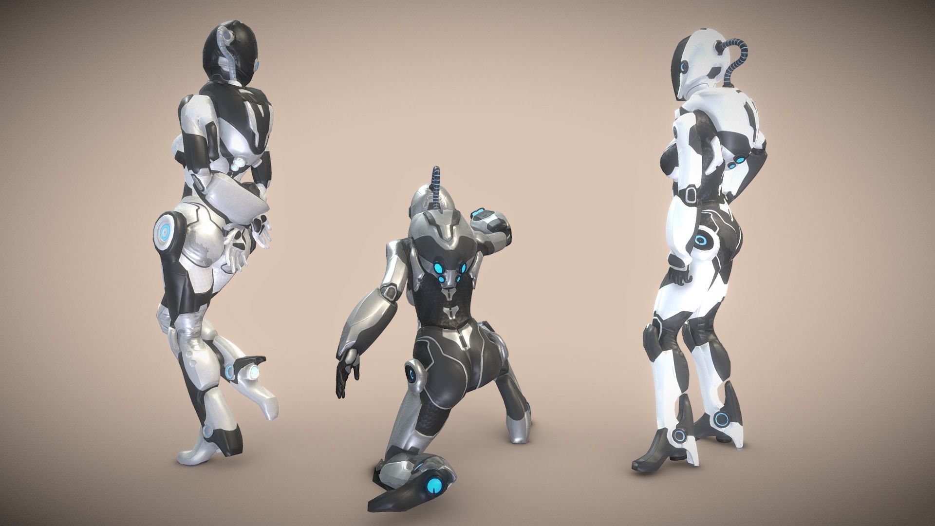 3D model Astro Girl VR / AR / low-poly | CGTrader