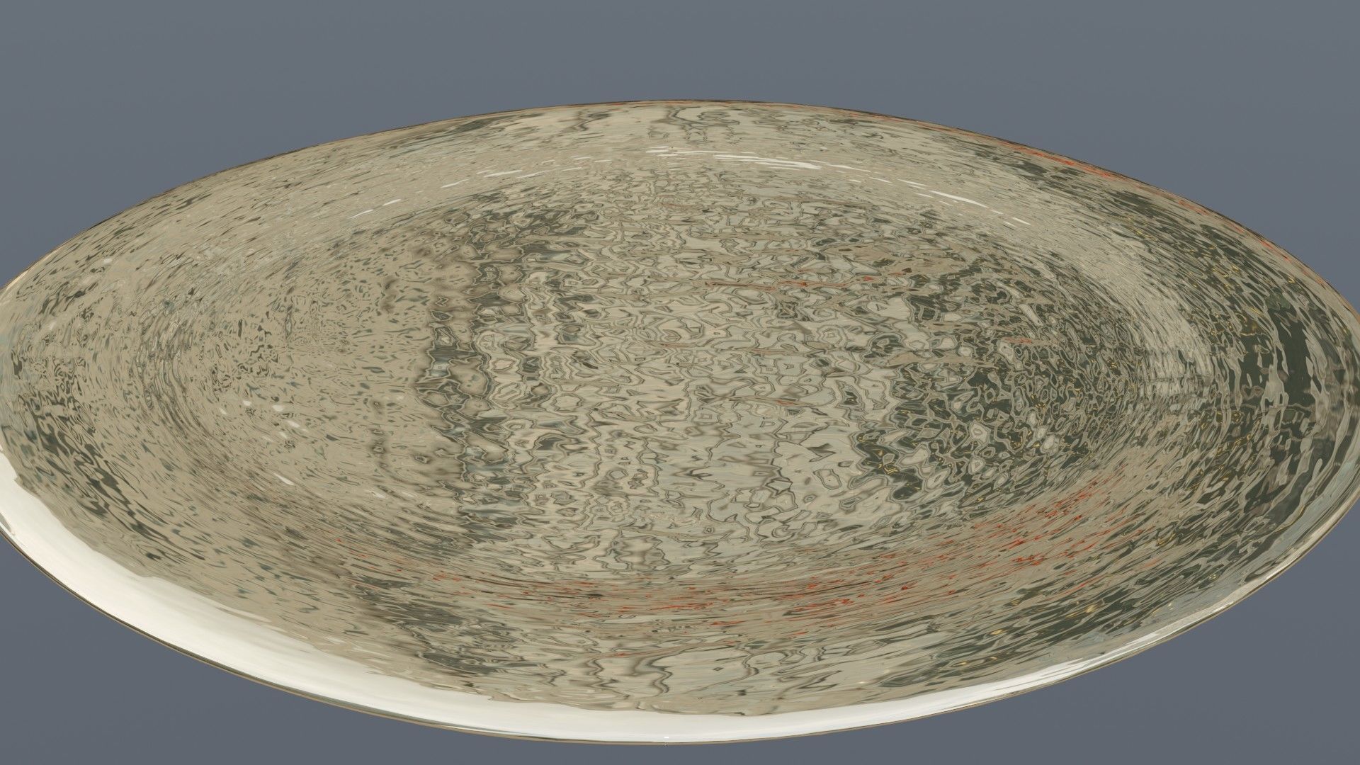 gold leaf medieval plate 3D model | CGTrader