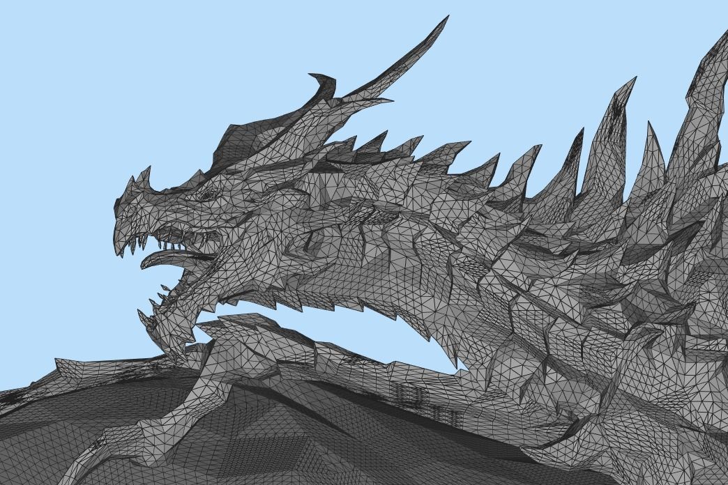 Flying dragon 3D model | CGTrader