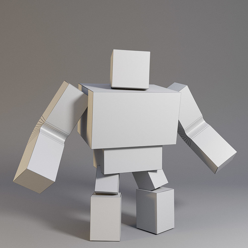 Minecraft Fat Giant Rigged Animated 3D model animated rigged | CGTrader