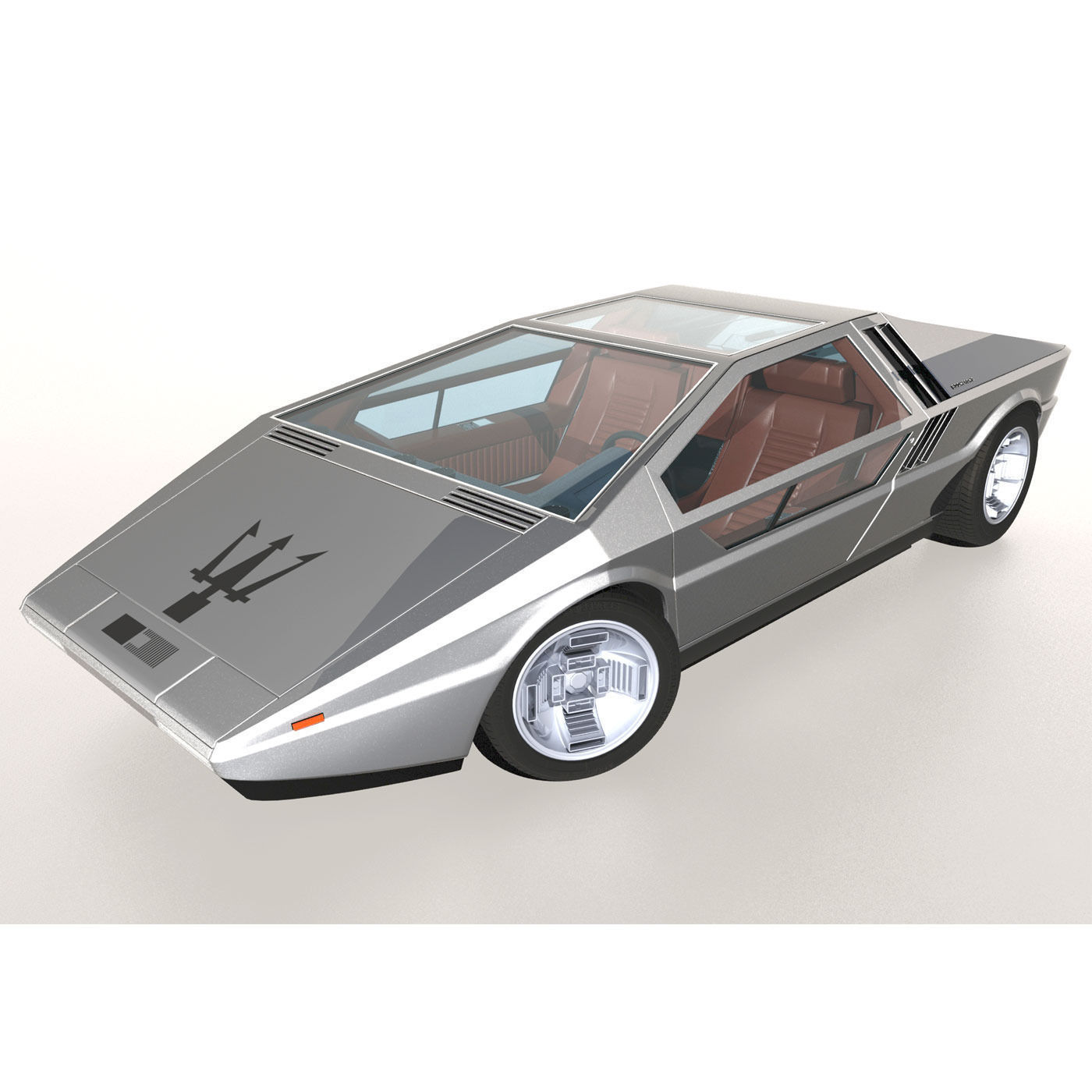 1971 Maserati Boomerang Concept Car 3D model | CGTrader