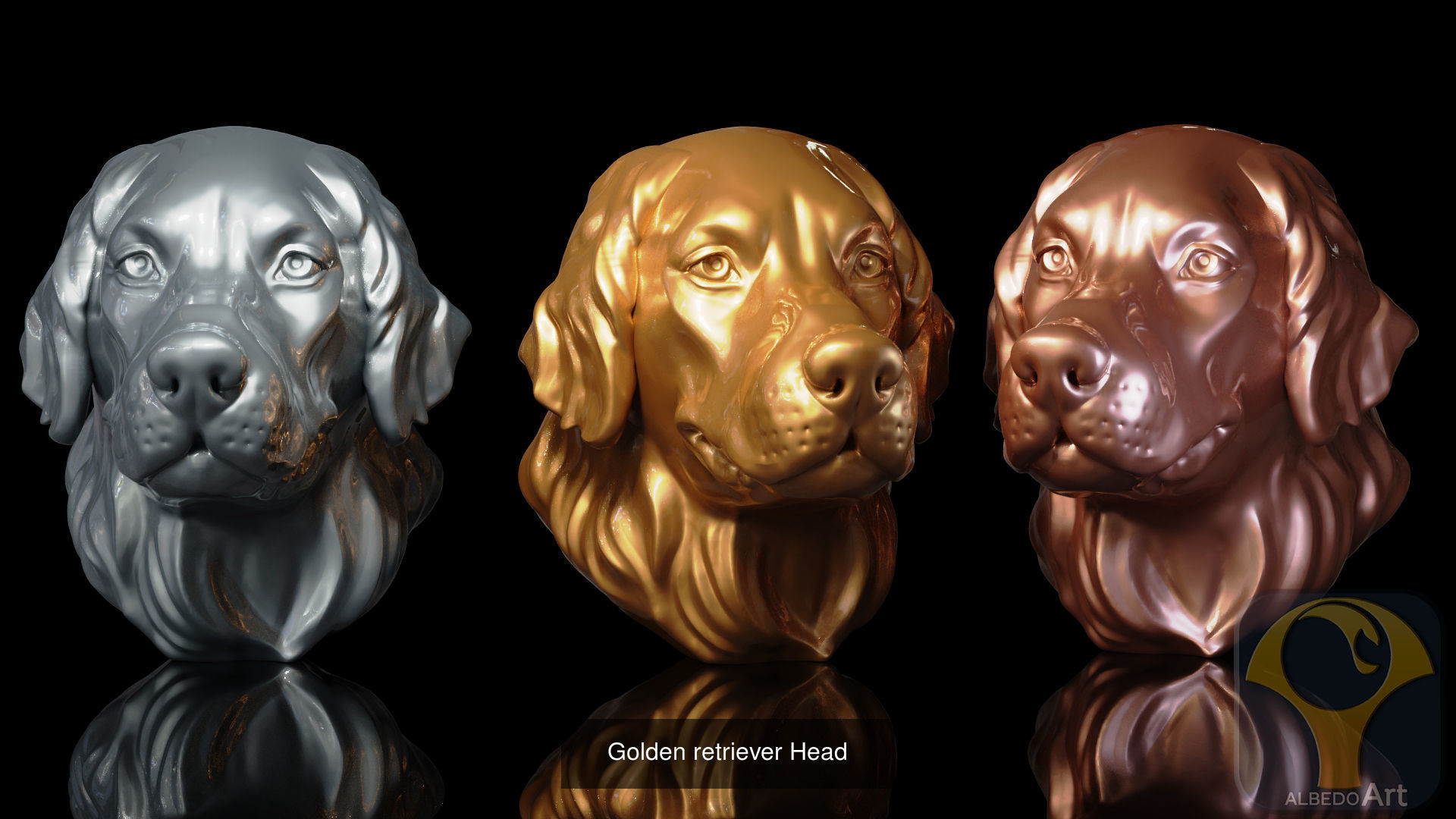 Dog Head 3D Model Collection | CGTrader