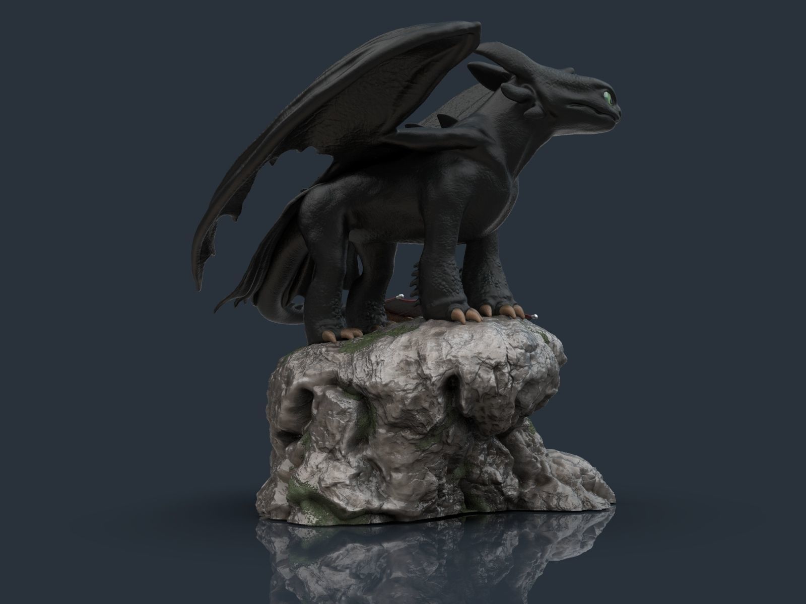 Toothless - How to train your dragon for 3d print model 3D model 3D ...