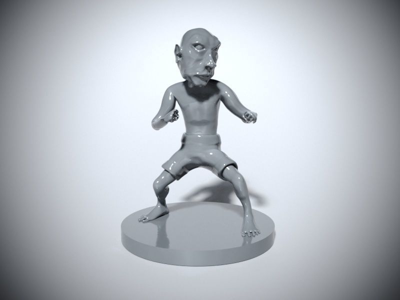 Troll boxer 3D model 3D printable | CGTrader