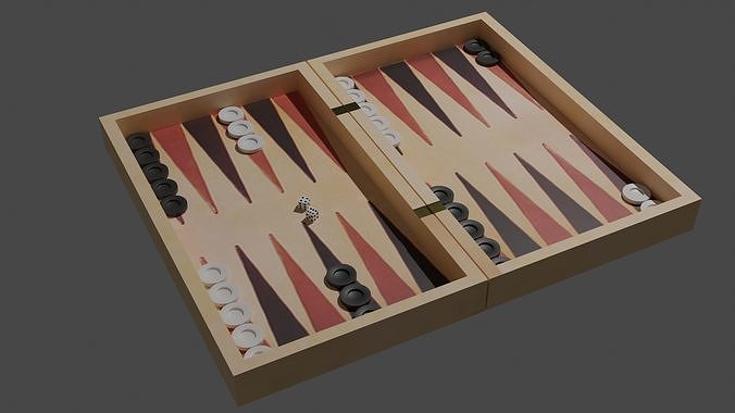 3D model Backgammon and Dama Game VR / AR / low-poly | CGTrader