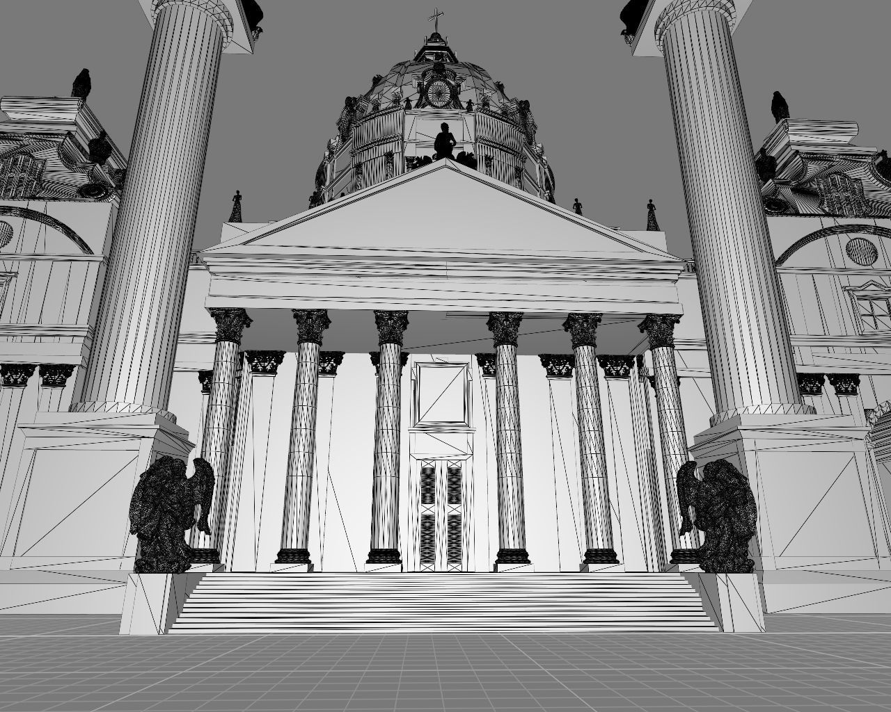 Karlskirche - Vienna Austria 3D model | CGTrader