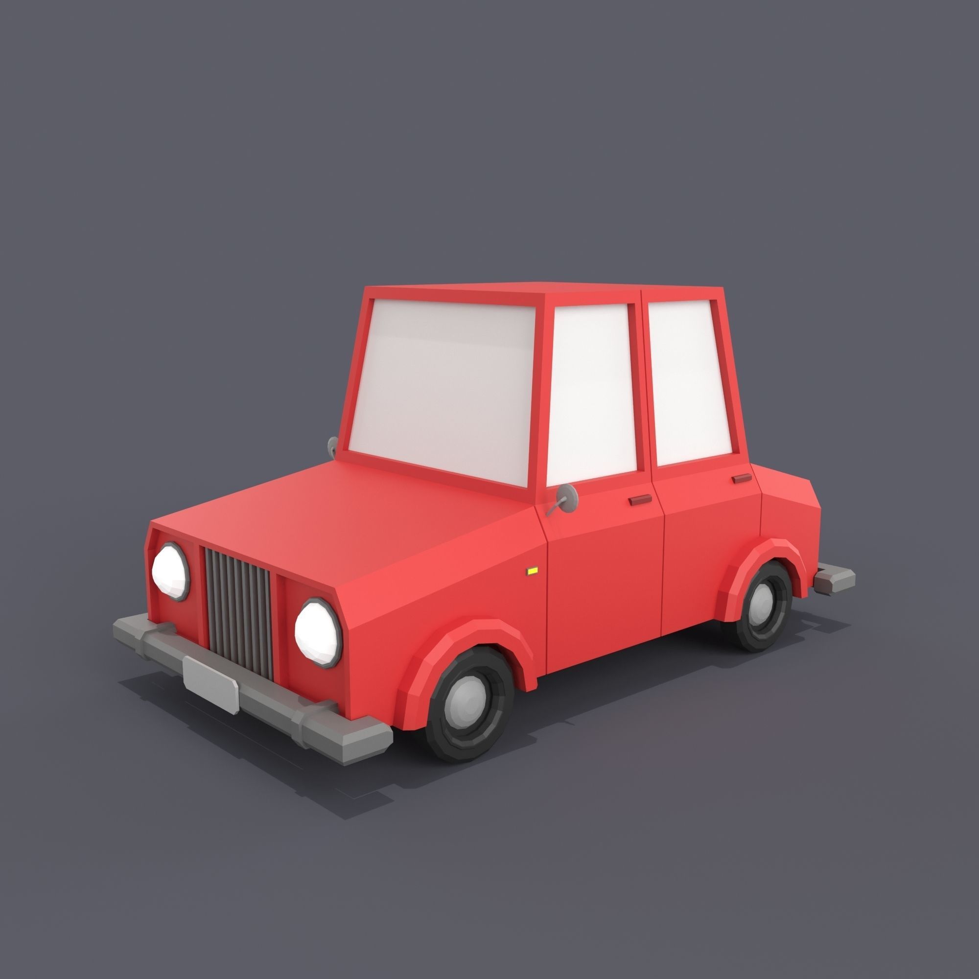 Cartoon Low Poly Cars 3D model | CGTrader