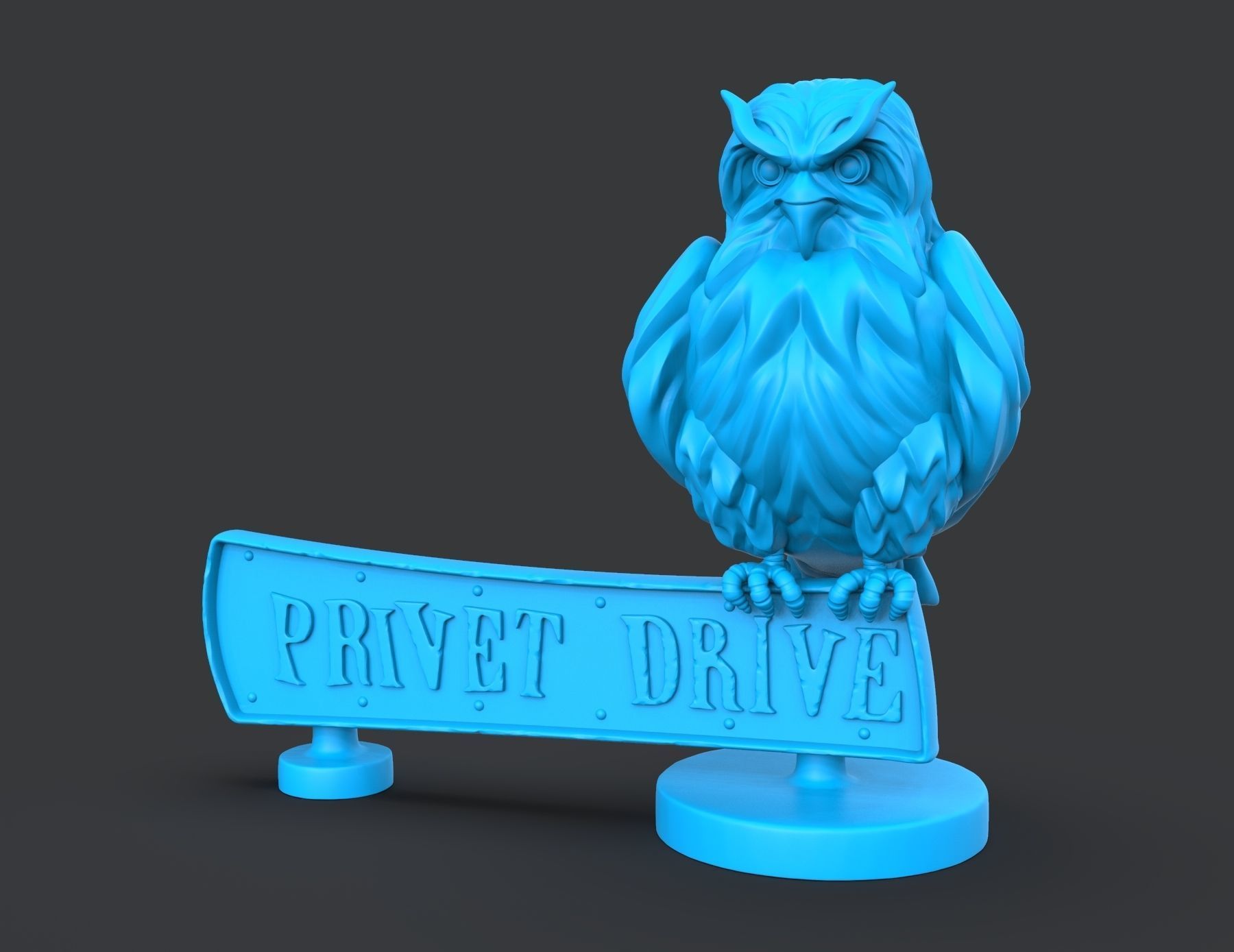 Privet drive sign 3D model 3D printable | CGTrader