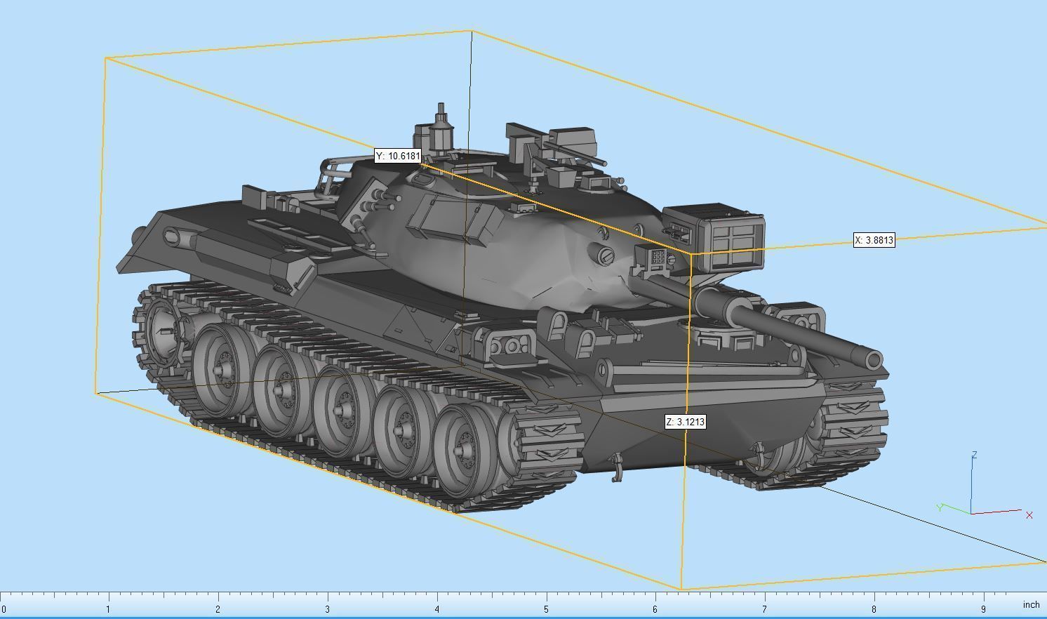 Type 74 Tank Highly Detailed 3D print model | CGTrader