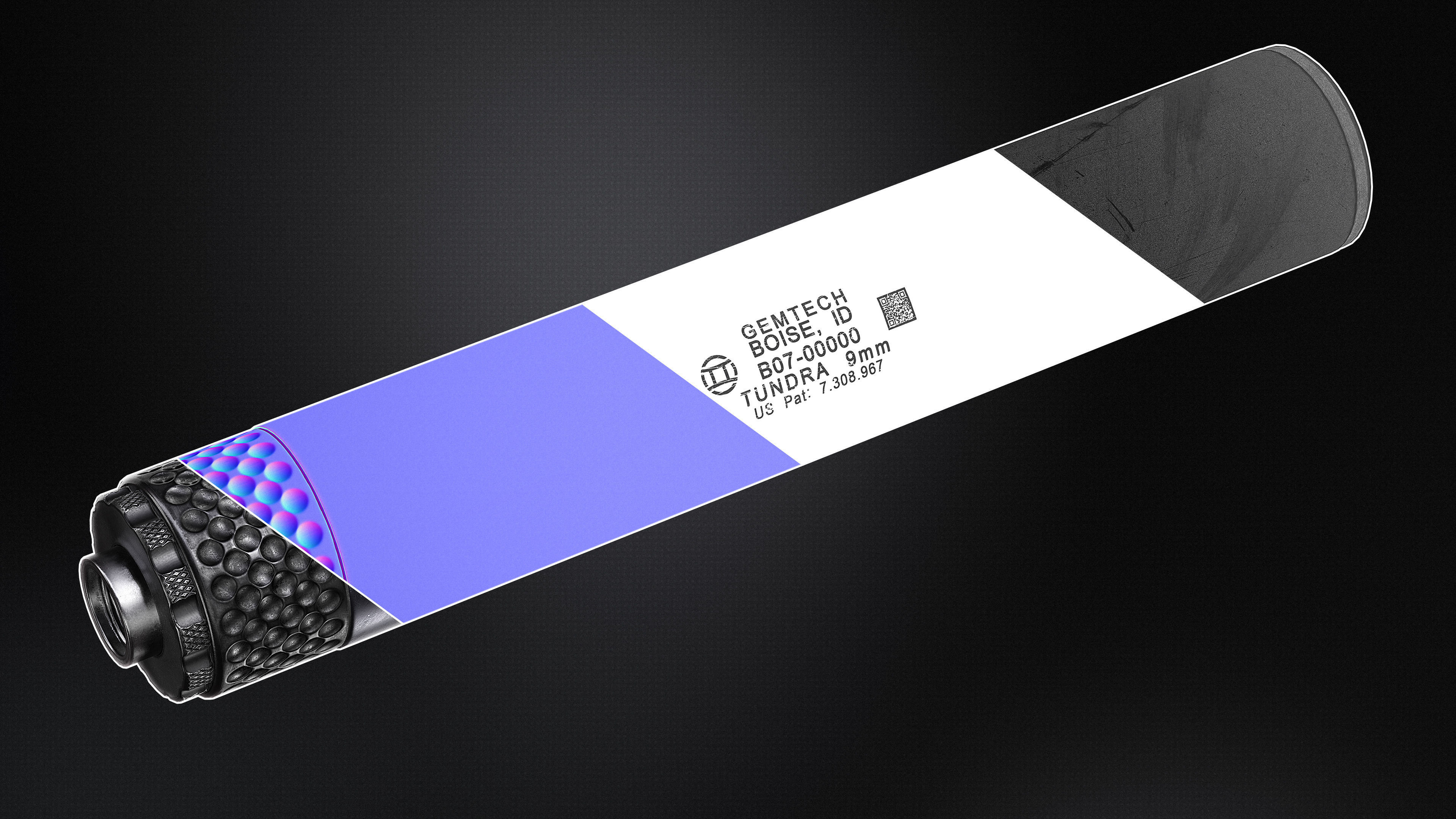 3D model Gemtech Tundra Suppressor 9mm VR / AR / low-poly | CGTrader