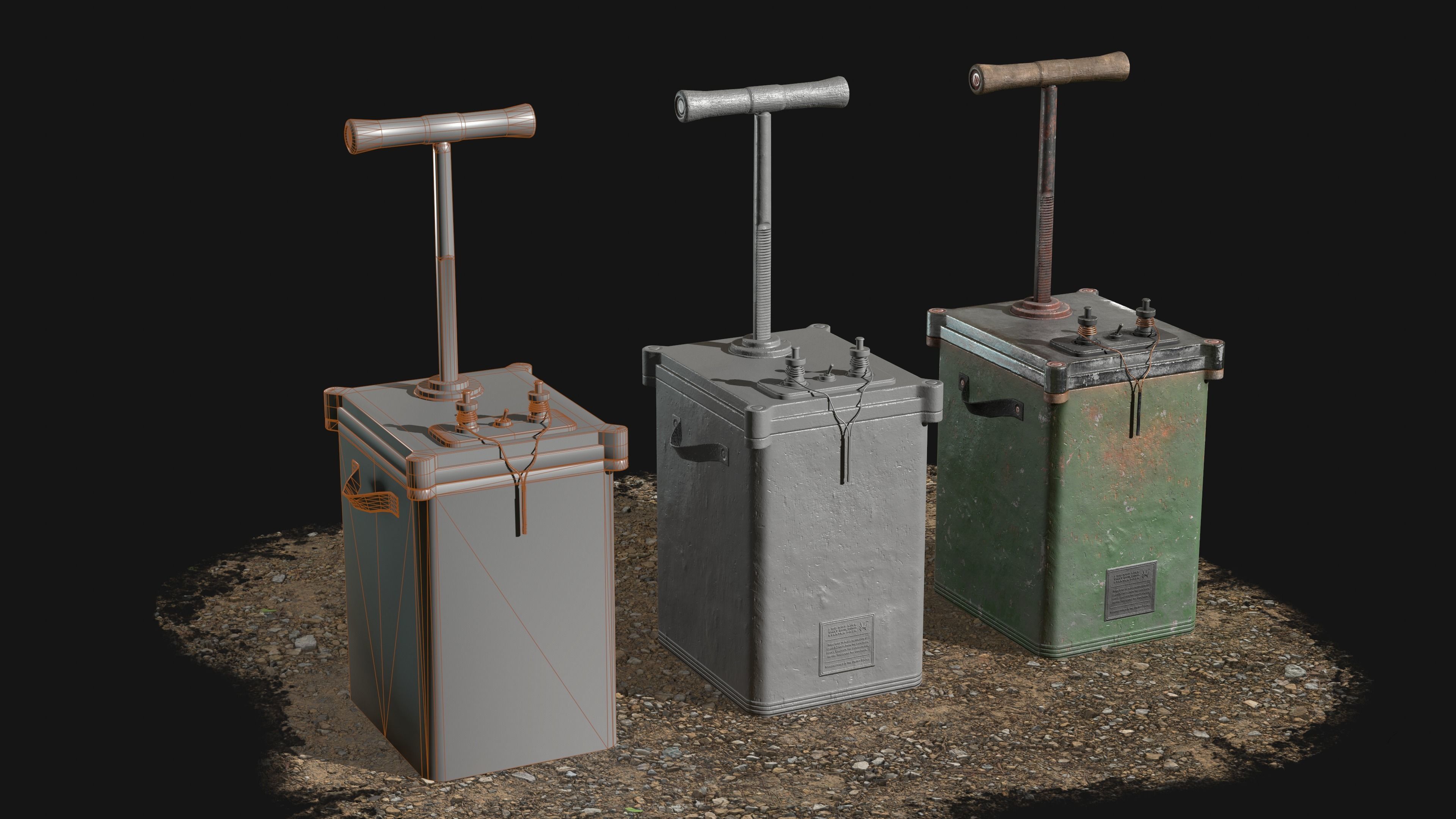 3D model Dynamite Detonator VR / AR / low-poly | CGTrader