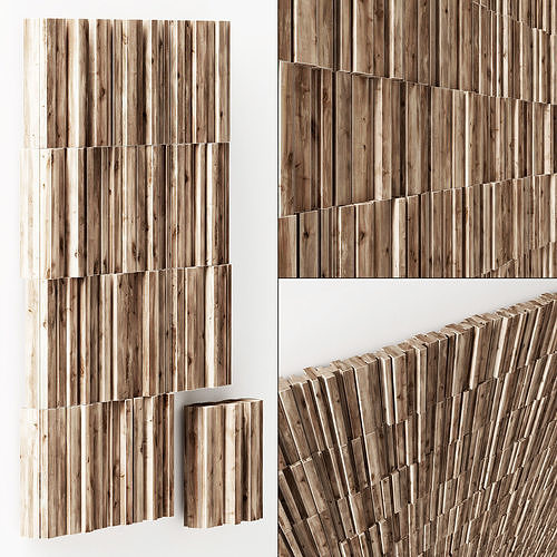 Panel wood rail plate n1 3D model | CGTrader