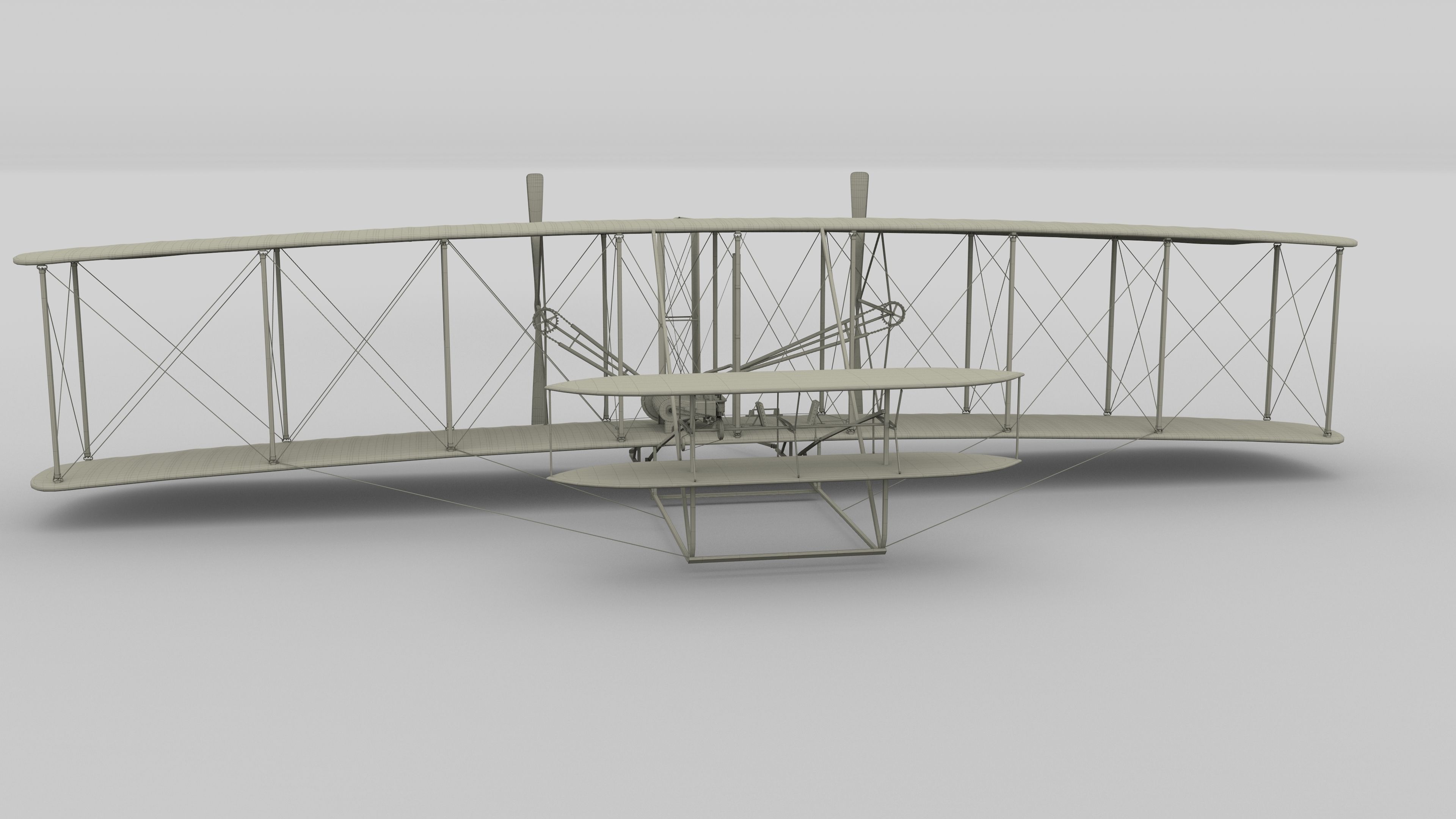 Rigged Wright Flyer 1903 3D model | CGTrader