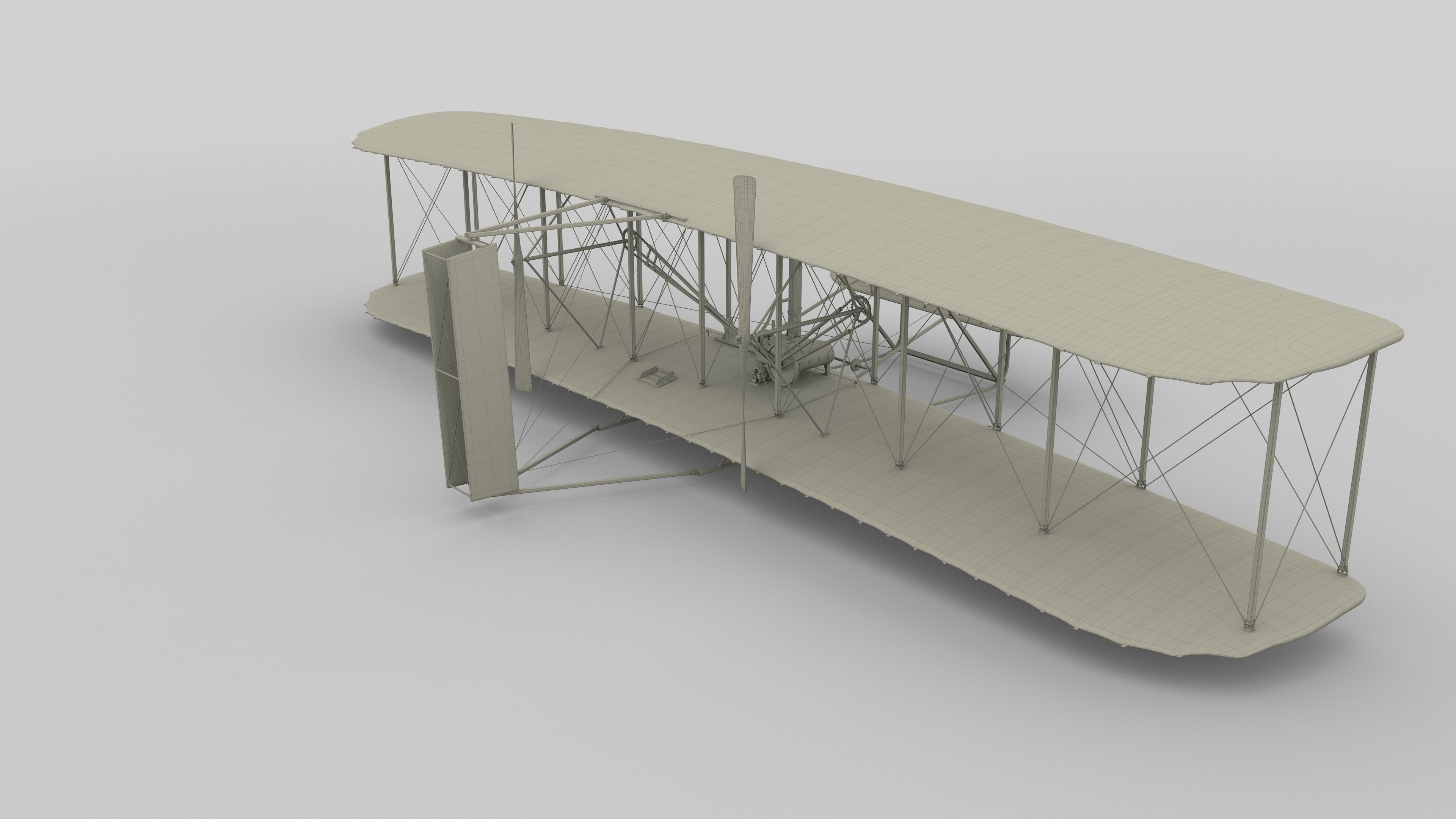 Rigged Wright Flyer 1903 3D model | CGTrader