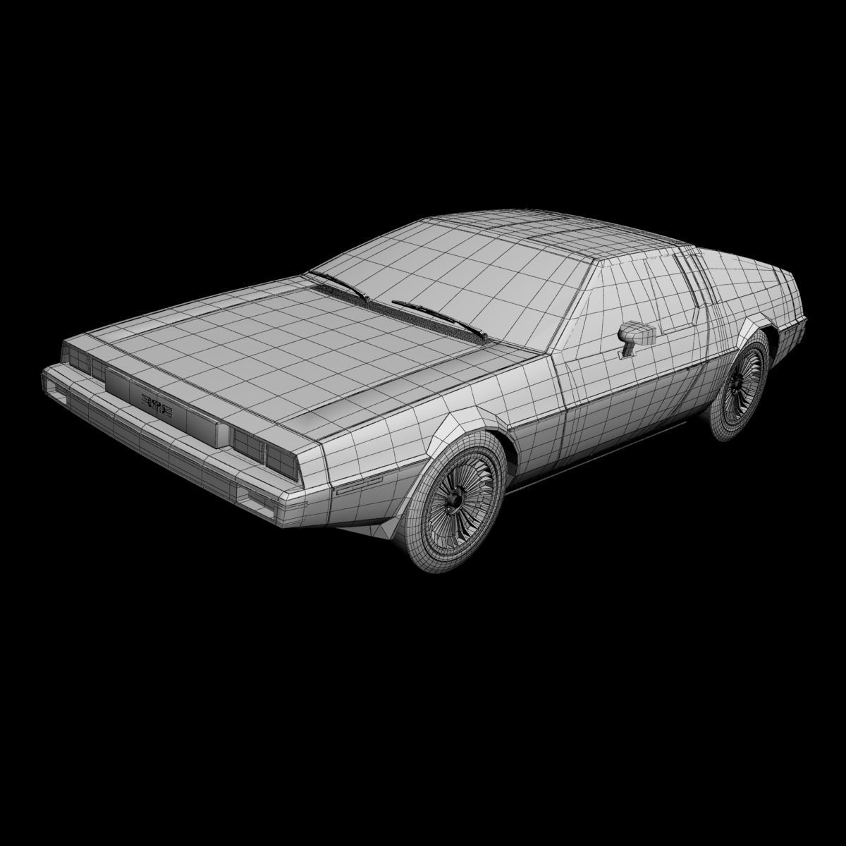 DeLorean DMC 12 Prototype 3D model | CGTrader