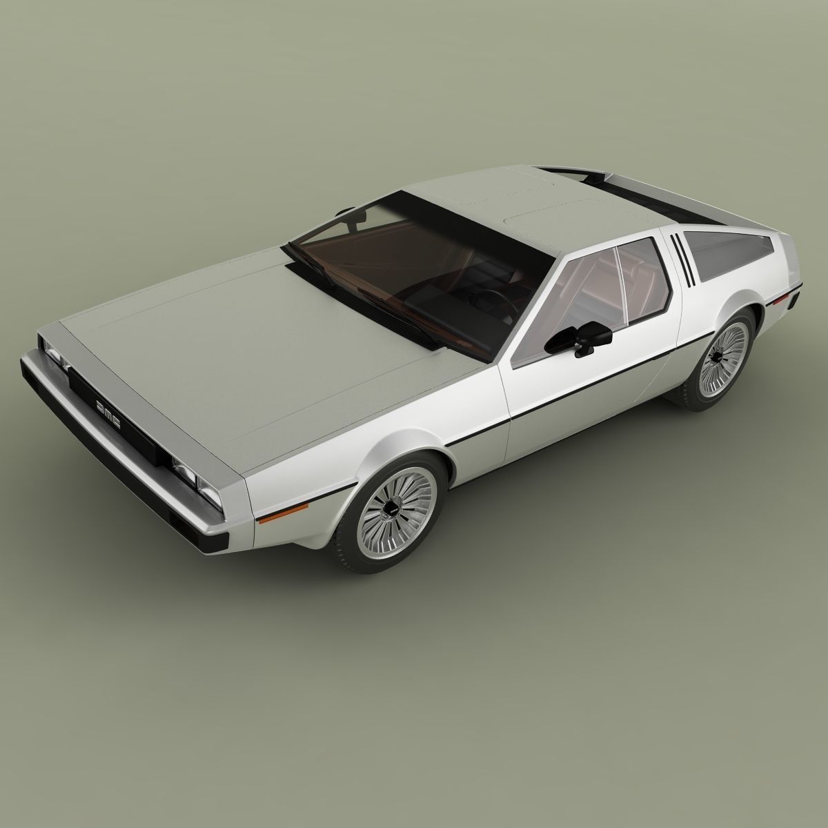DeLorean DMC 12 Prototype 3D model | CGTrader