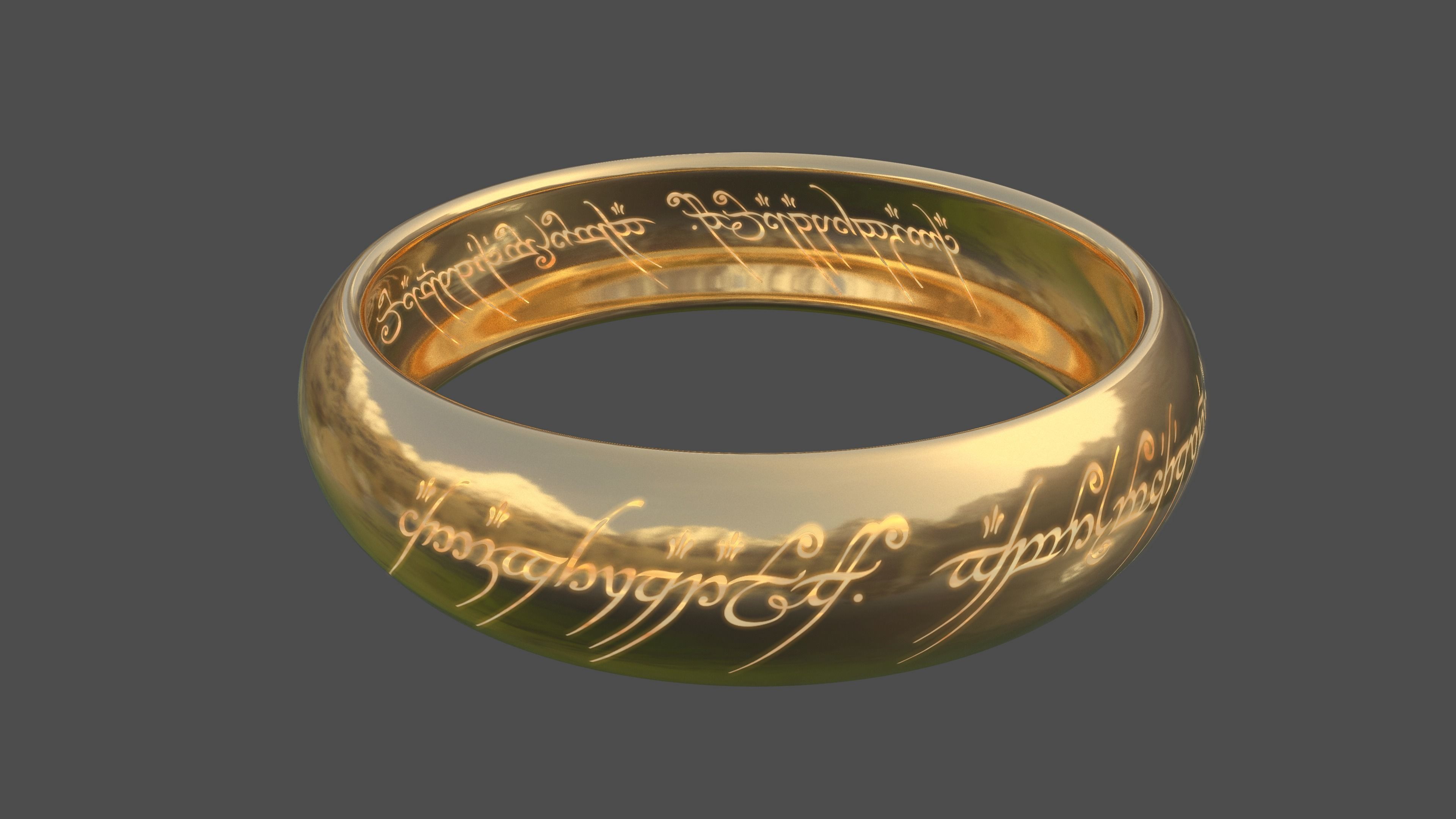 Sauron ring 3D model | CGTrader