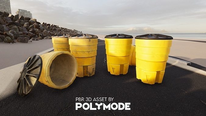 3D model Sand Crash Barrel Game-ready VR / AR / low-poly | CGTrader