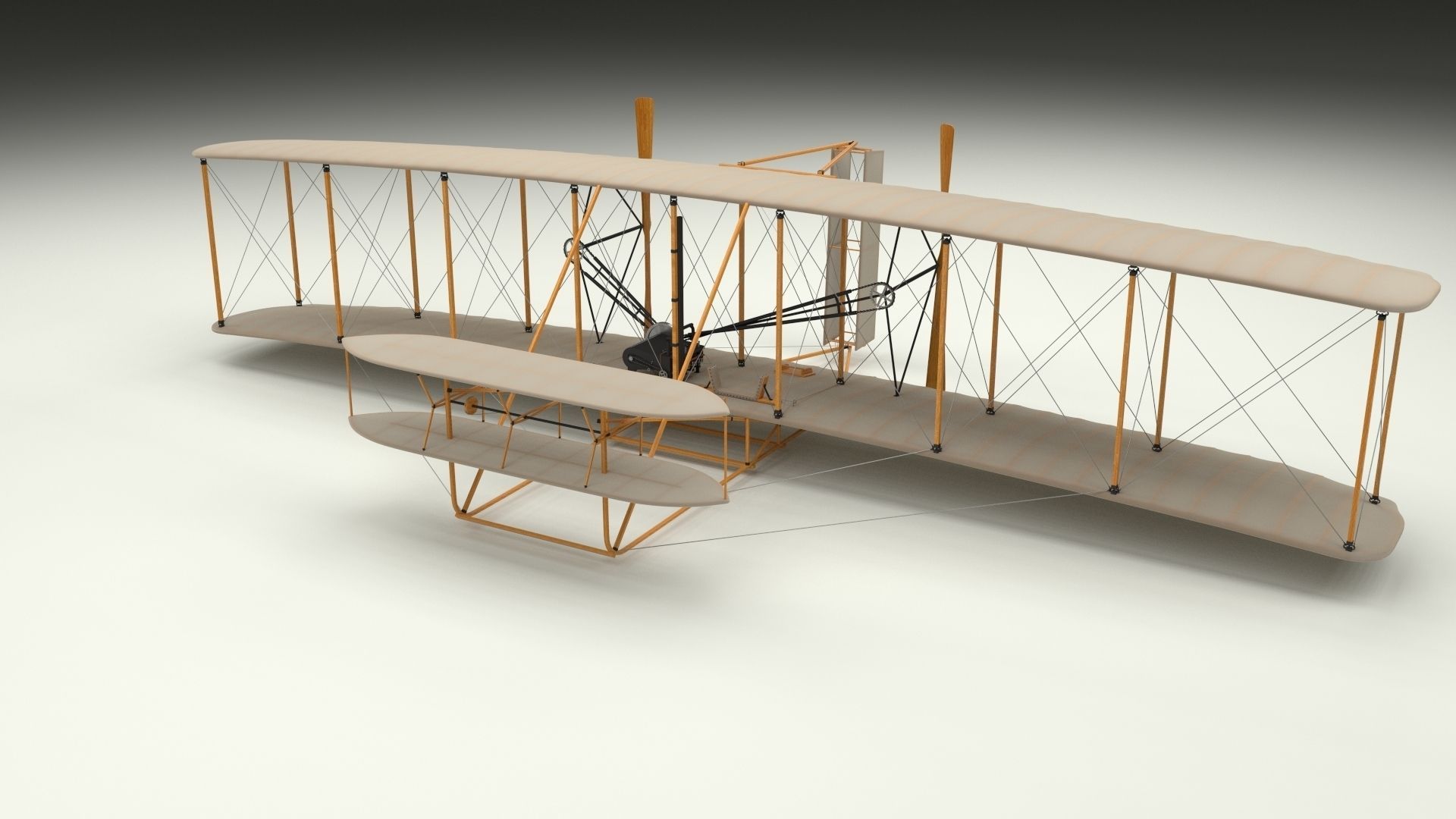 Rigged Wright Flyer 3D model | CGTrader