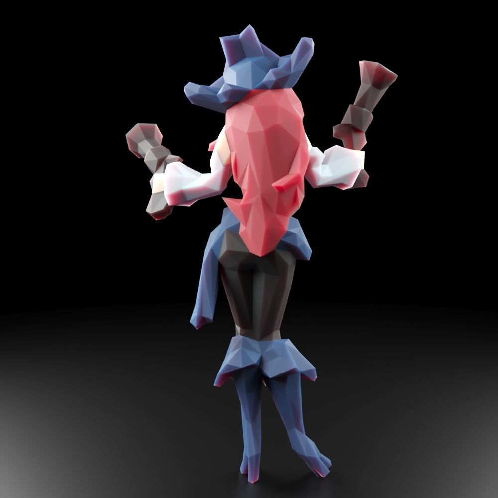 3D model Miss Fortune Low Poly VR / AR / low-poly | CGTrader