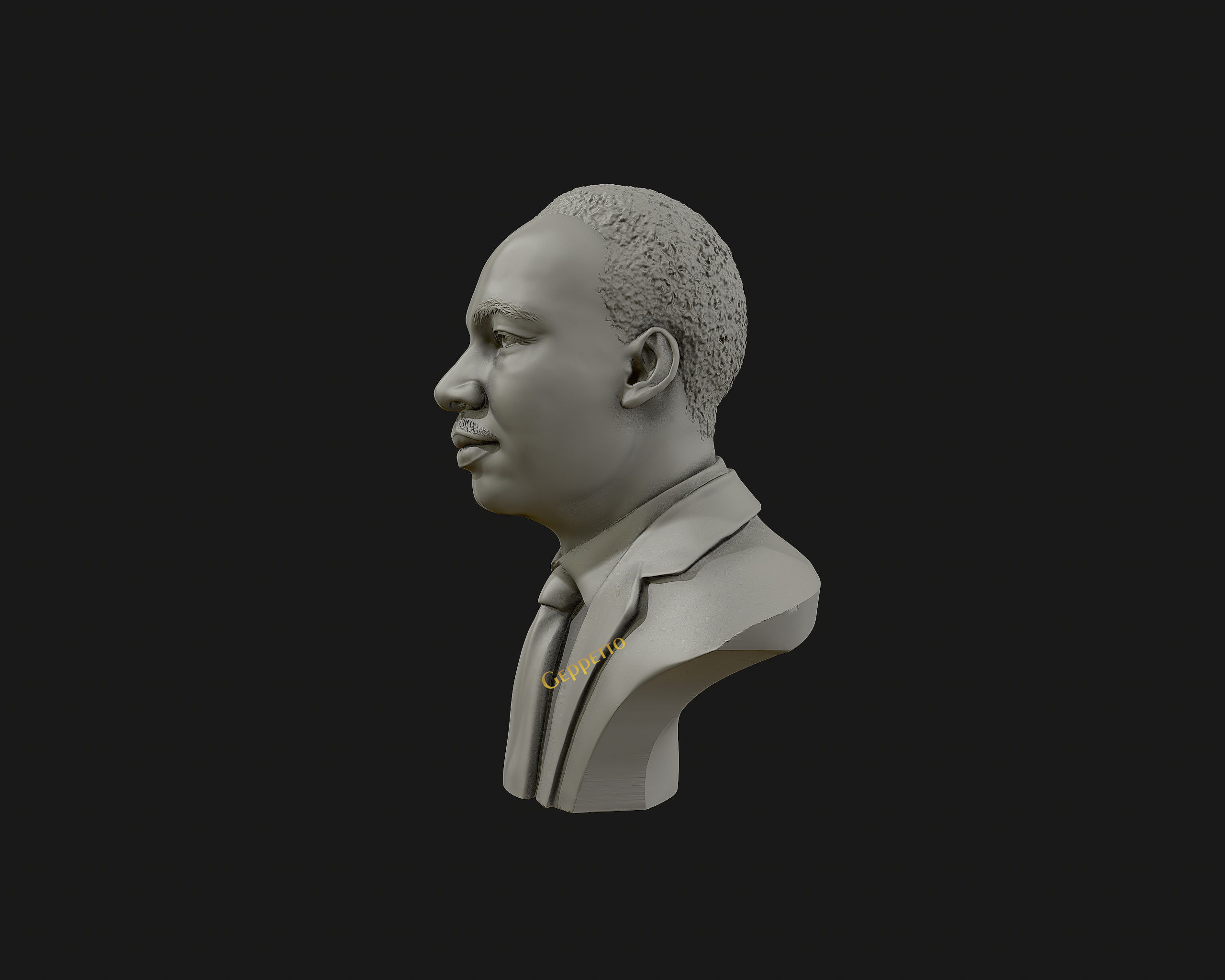 Martin Luther King head sculpture ready to 3D print 3D model 3D ...