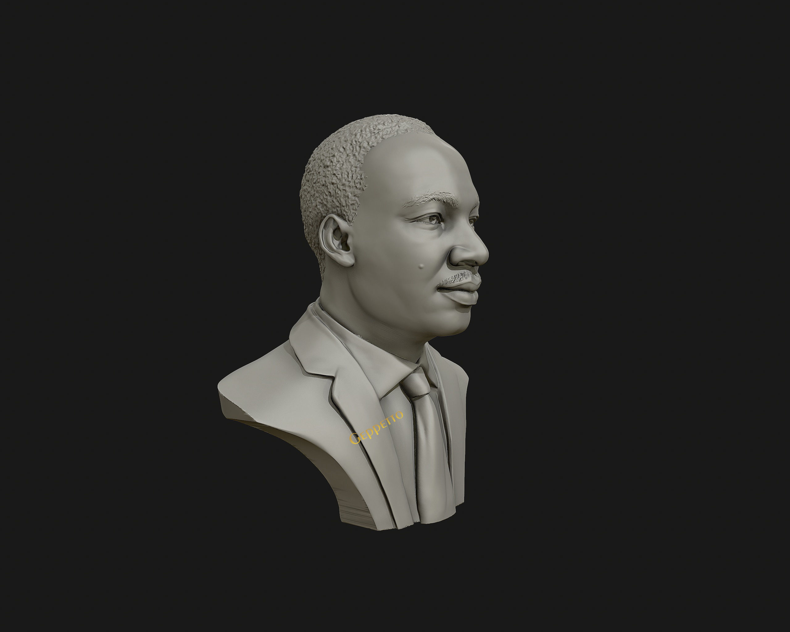 Martin Luther King head sculpture ready to 3D print 3D model 3D ...