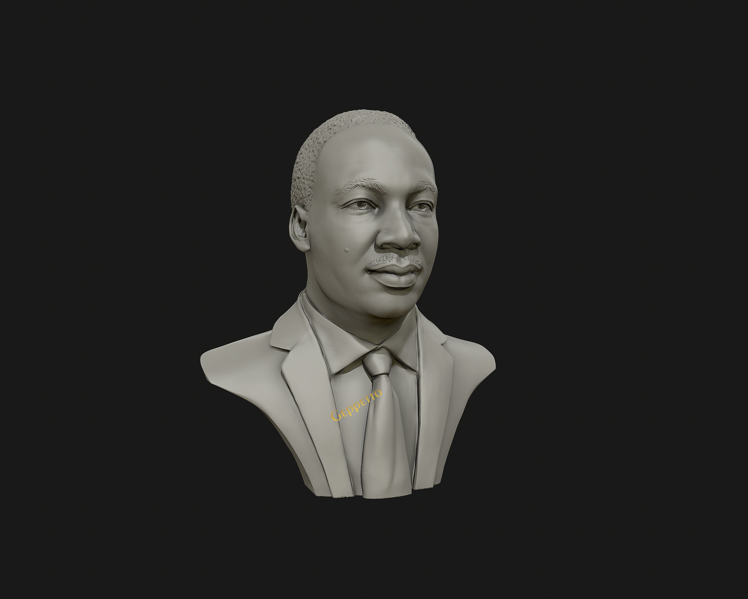 Martin Luther King head sculpture ready to 3D print 3D model 3D ...
