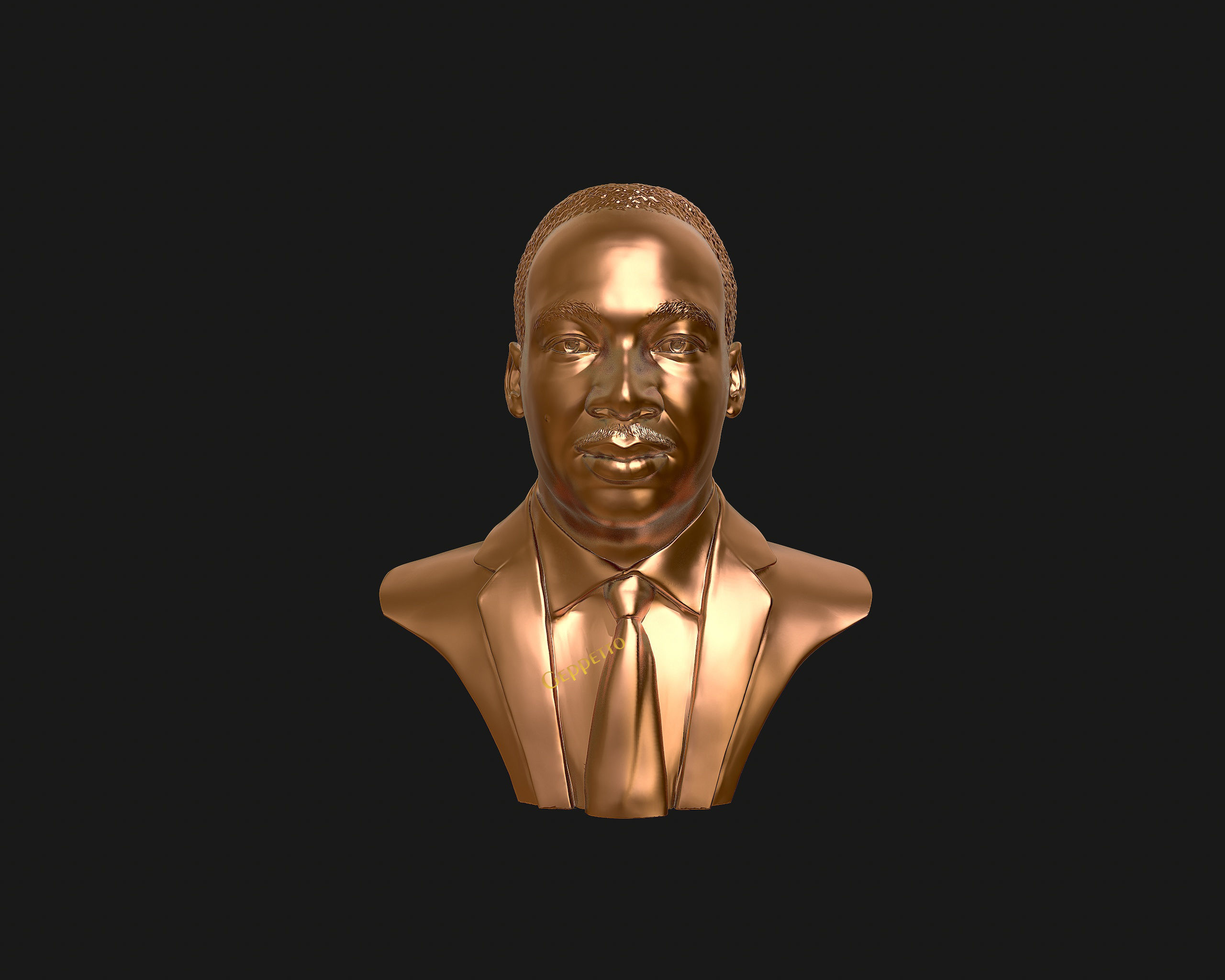 Martin Luther King head sculpture ready to 3D print 3D model 3D ...