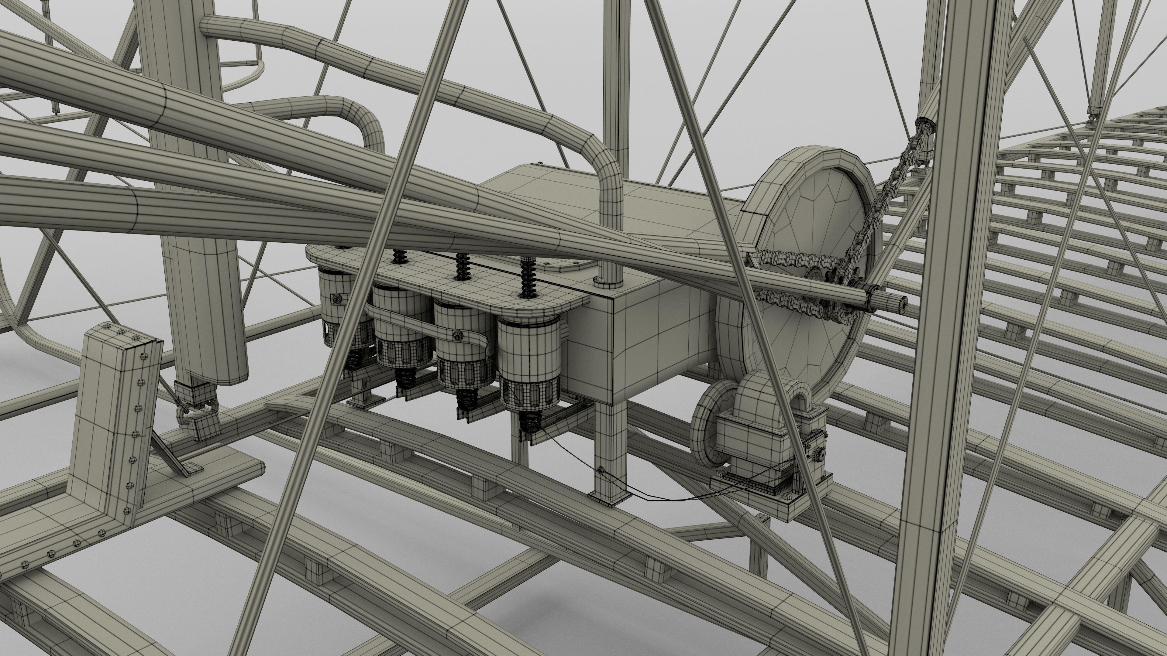Animated Wright Flyer 3D model animated | CGTrader