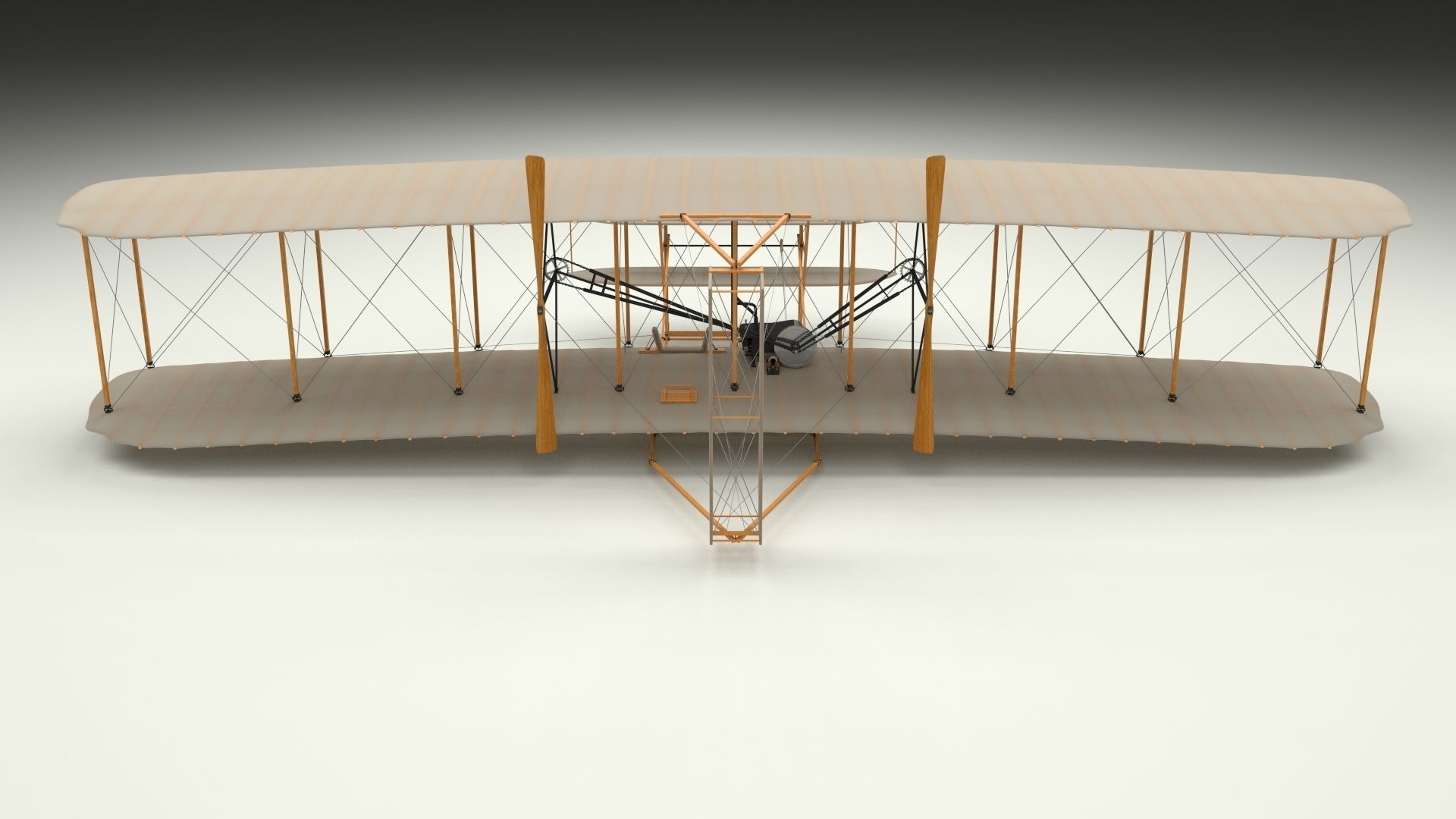 Animated Wright Flyer 3D model animated | CGTrader