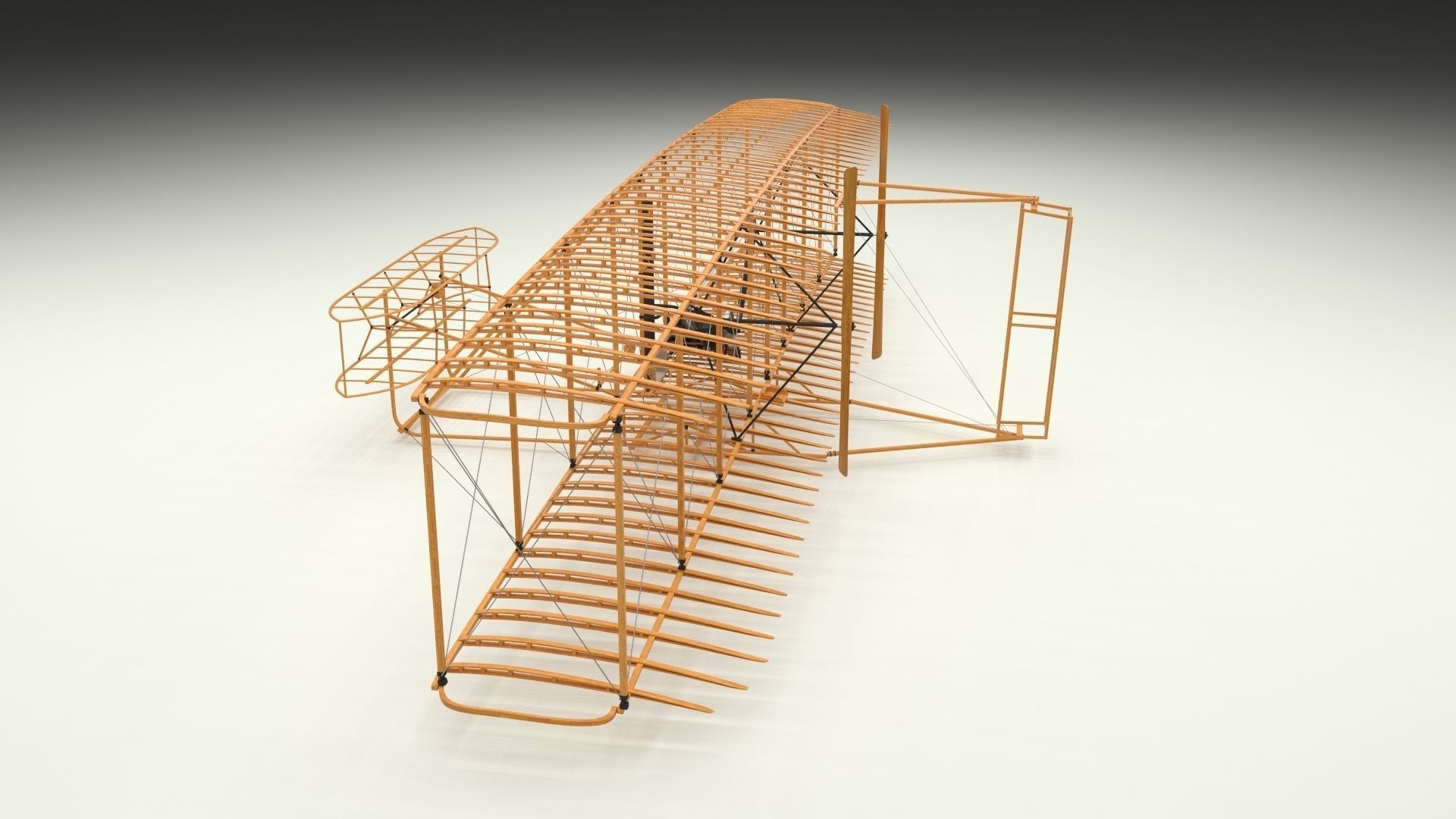 Animated Wright Flyer 3D model animated | CGTrader