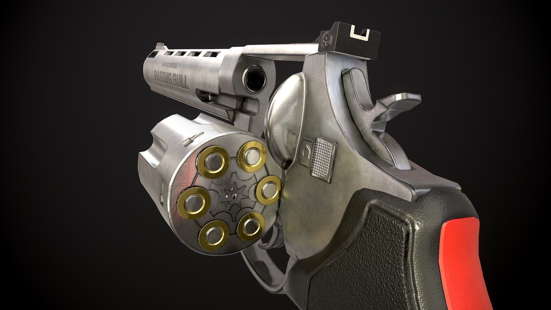 3D model Raging Bull Revolver VR / AR / low-poly | CGTrader
