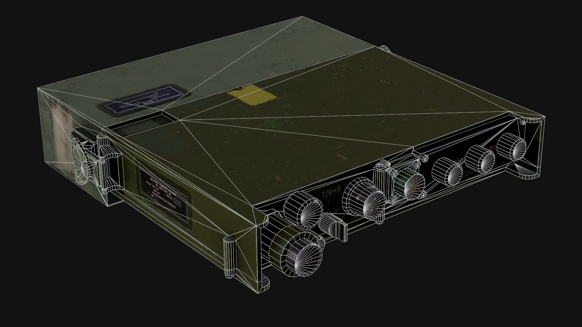 3D model Military Radio RT-865D PRC-66 VR / AR / low-poly | CGTrader