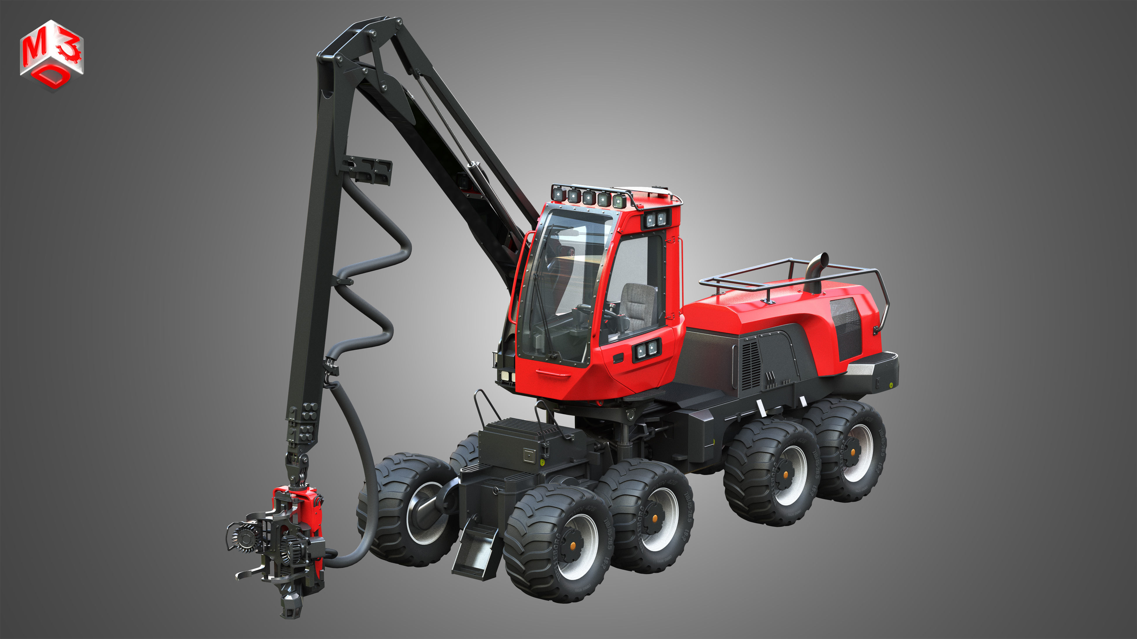 Komatsu - 931 Forestry Harvester 3D model | CGTrader