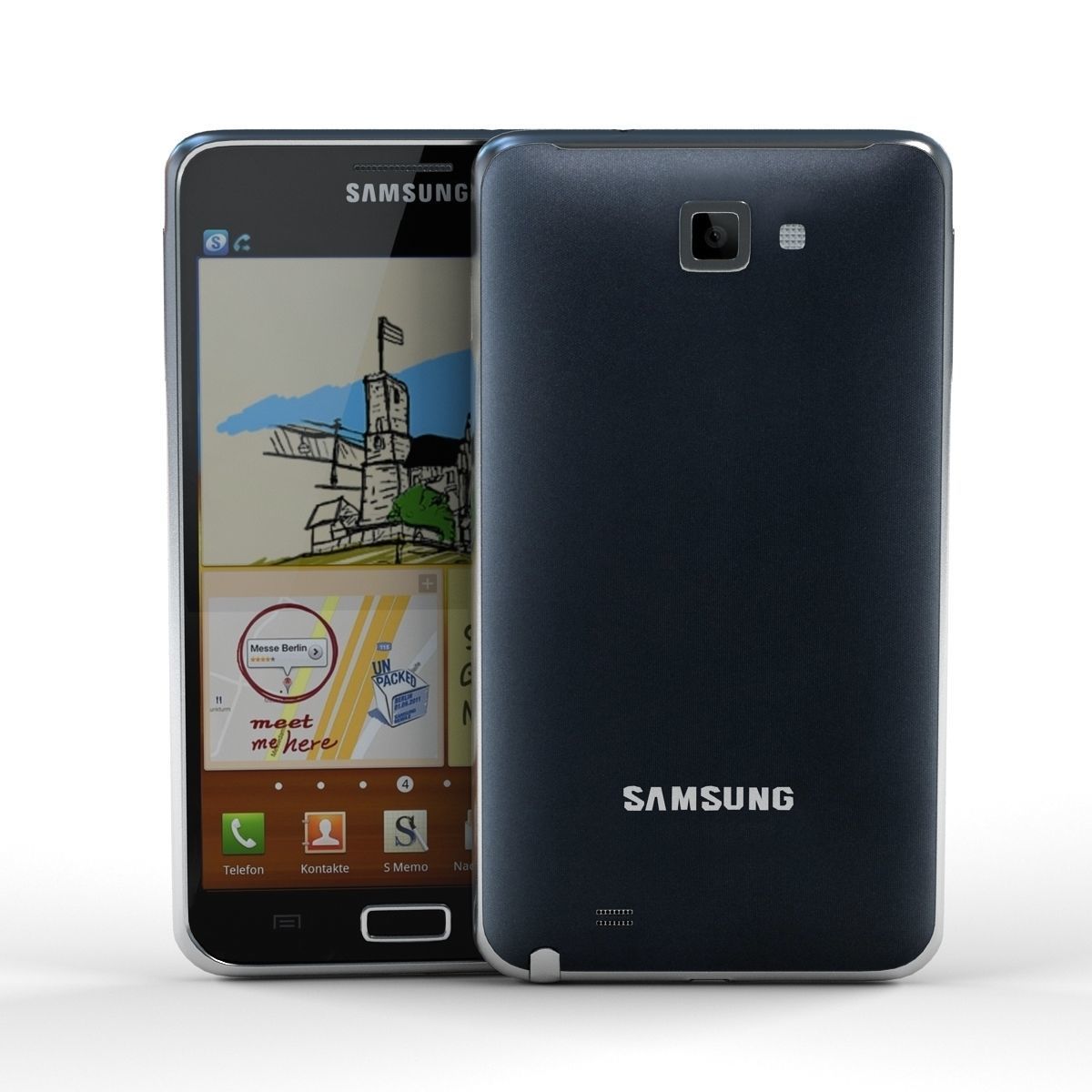 Samsung galaxy Note GT-N7000 3D model | CGTrader