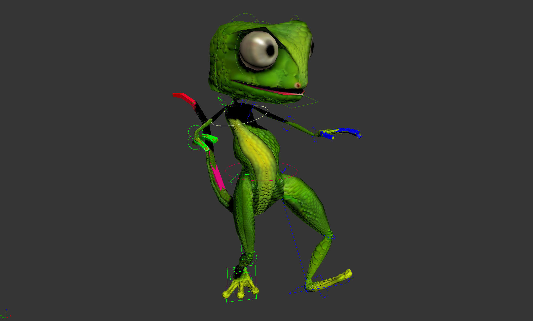3D model 3D Lizard Game Character RIGGED and Animated Hand Painted VR ...
