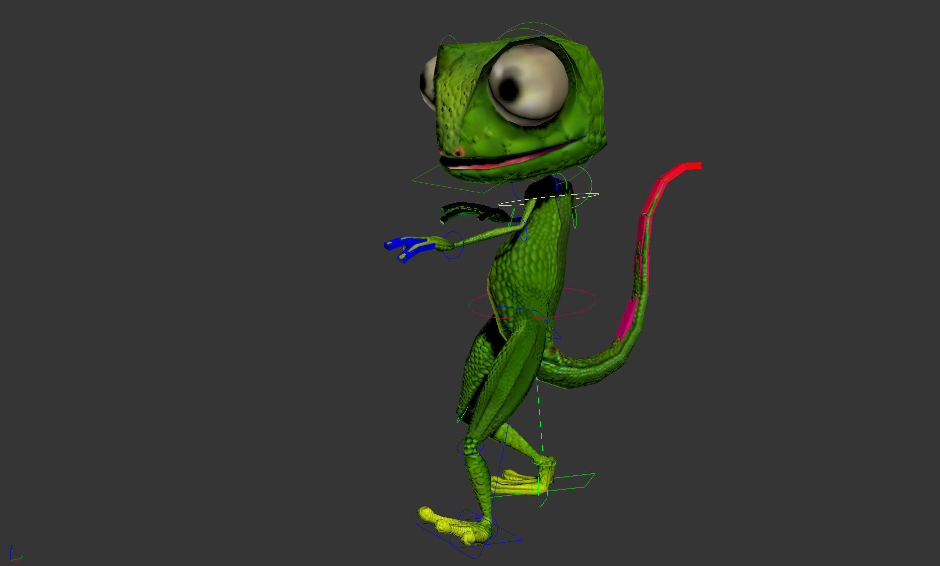 3D model 3D Lizard Game Character RIGGED and Animated Hand Painted VR ...