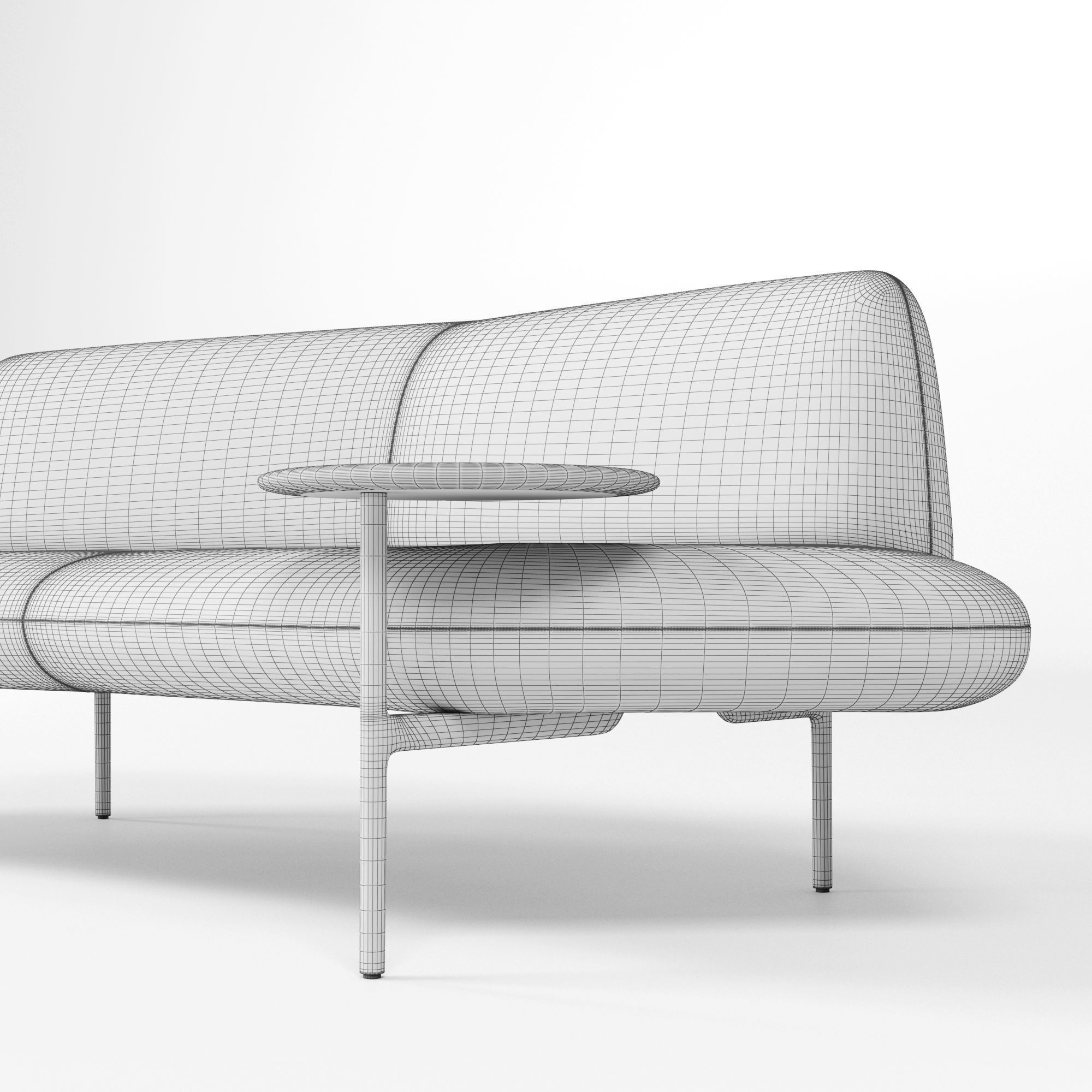 Haworth Openest Feather Sofa Symmetrical 3D model | CGTrader