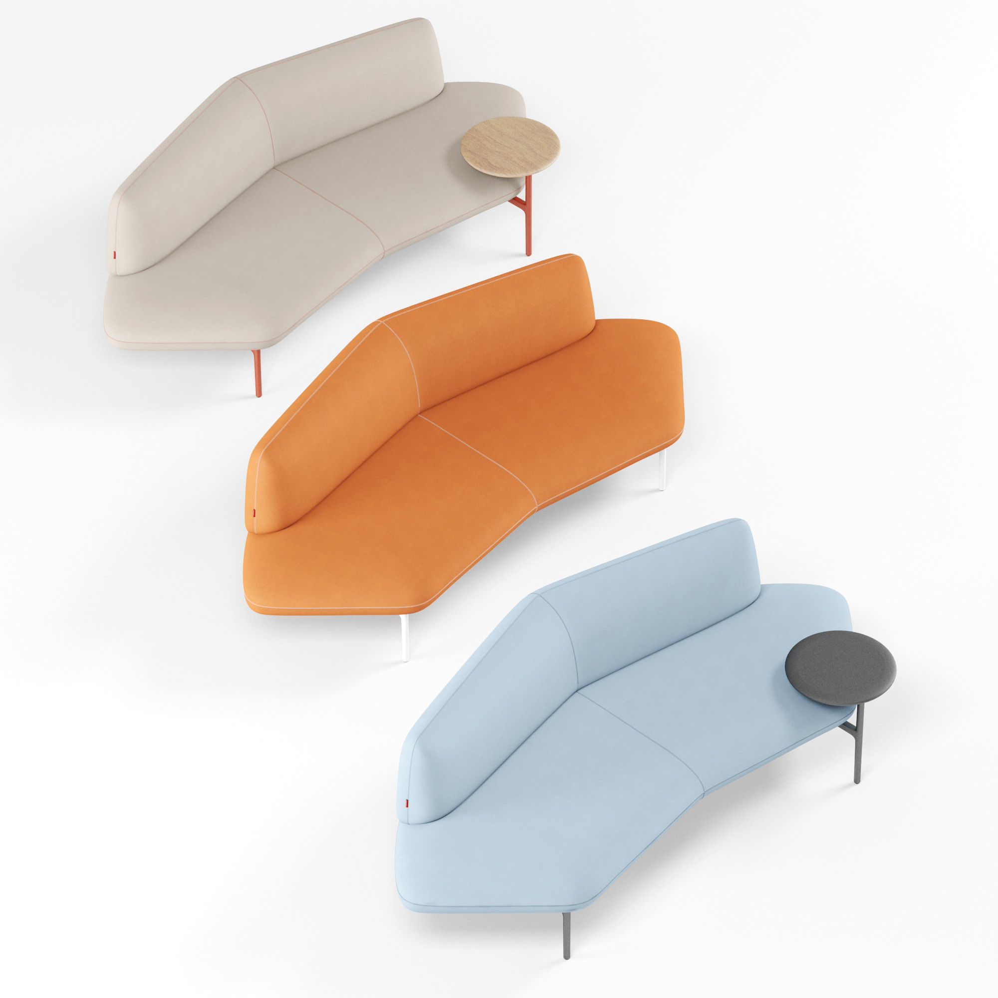 Haworth Openest Feather Sofa Symmetrical 3D model | CGTrader