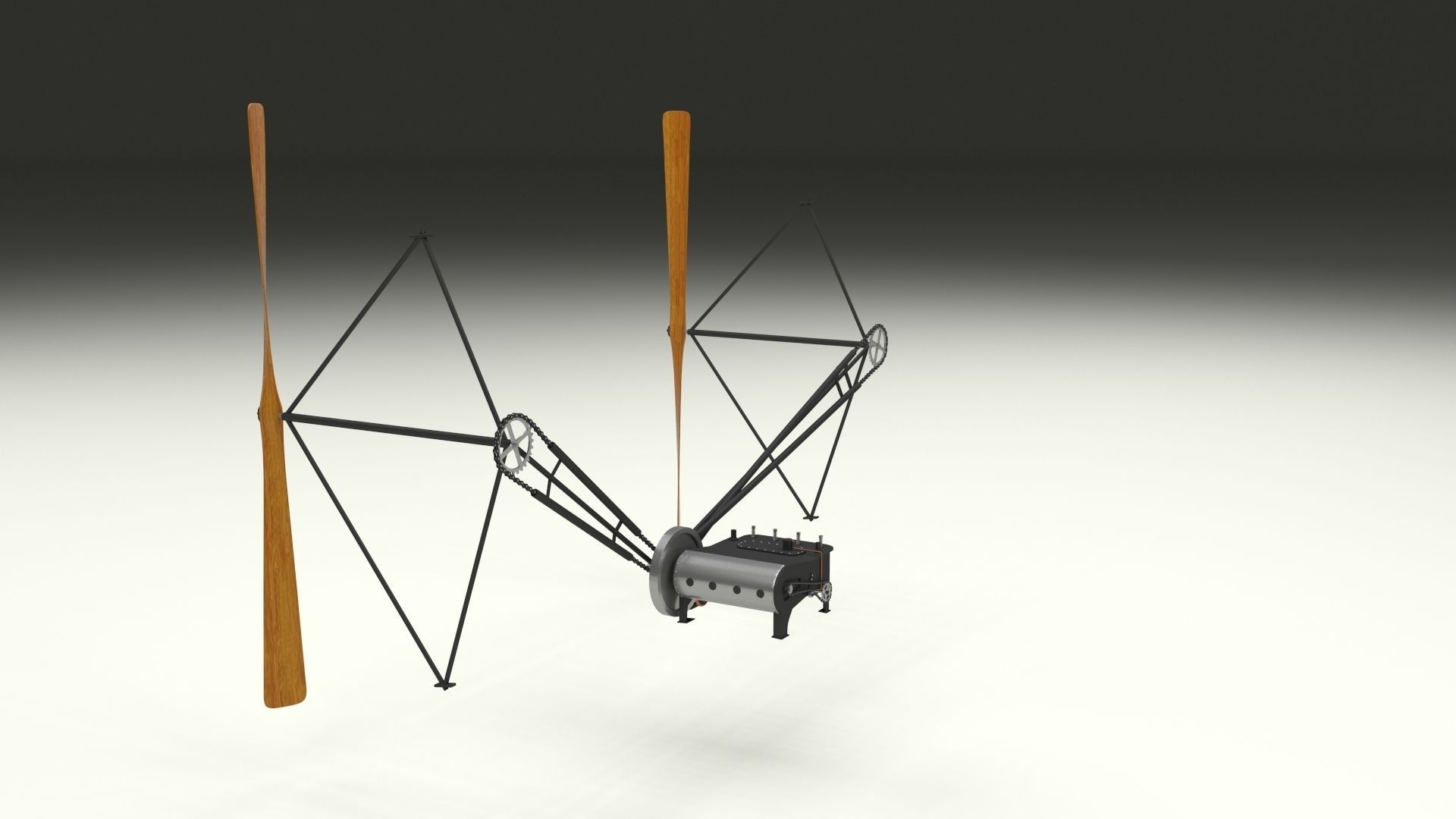 Wright Flyer Propulsion 3D model | CGTrader