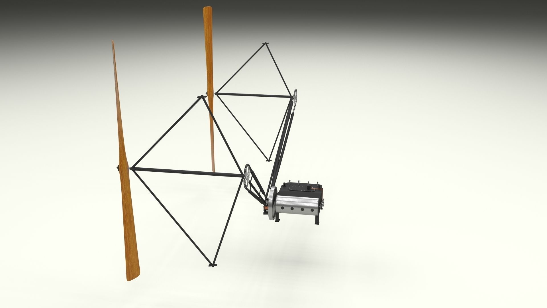 Wright Flyer Propulsion 3D model | CGTrader
