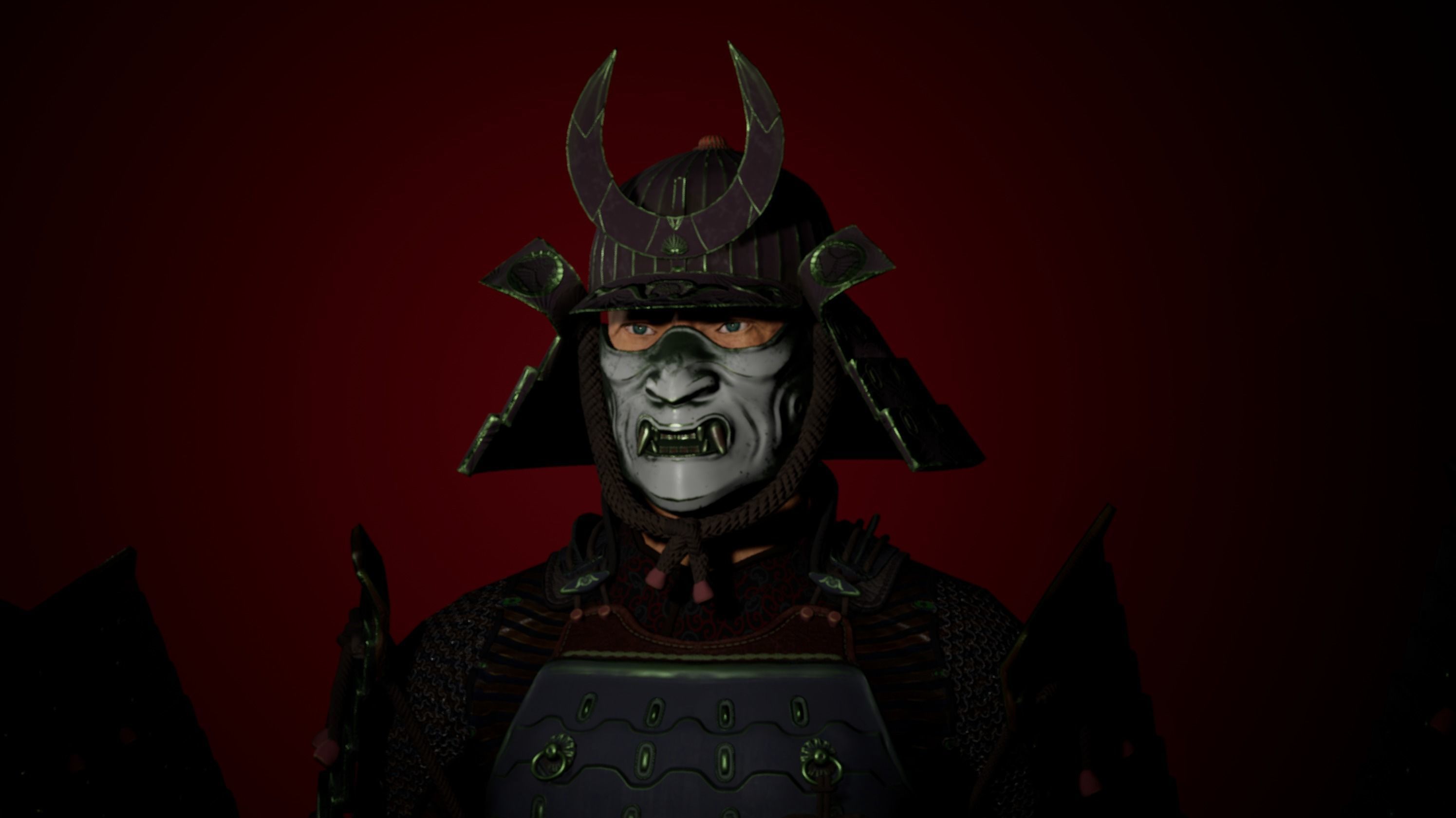 3D model Samurai Tanaka VR / AR / low-poly rigged | CGTrader