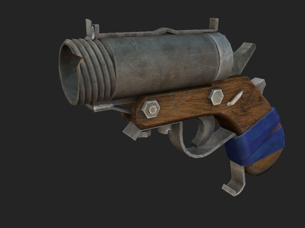 3D model Flare gun VR / AR / low-poly | CGTrader