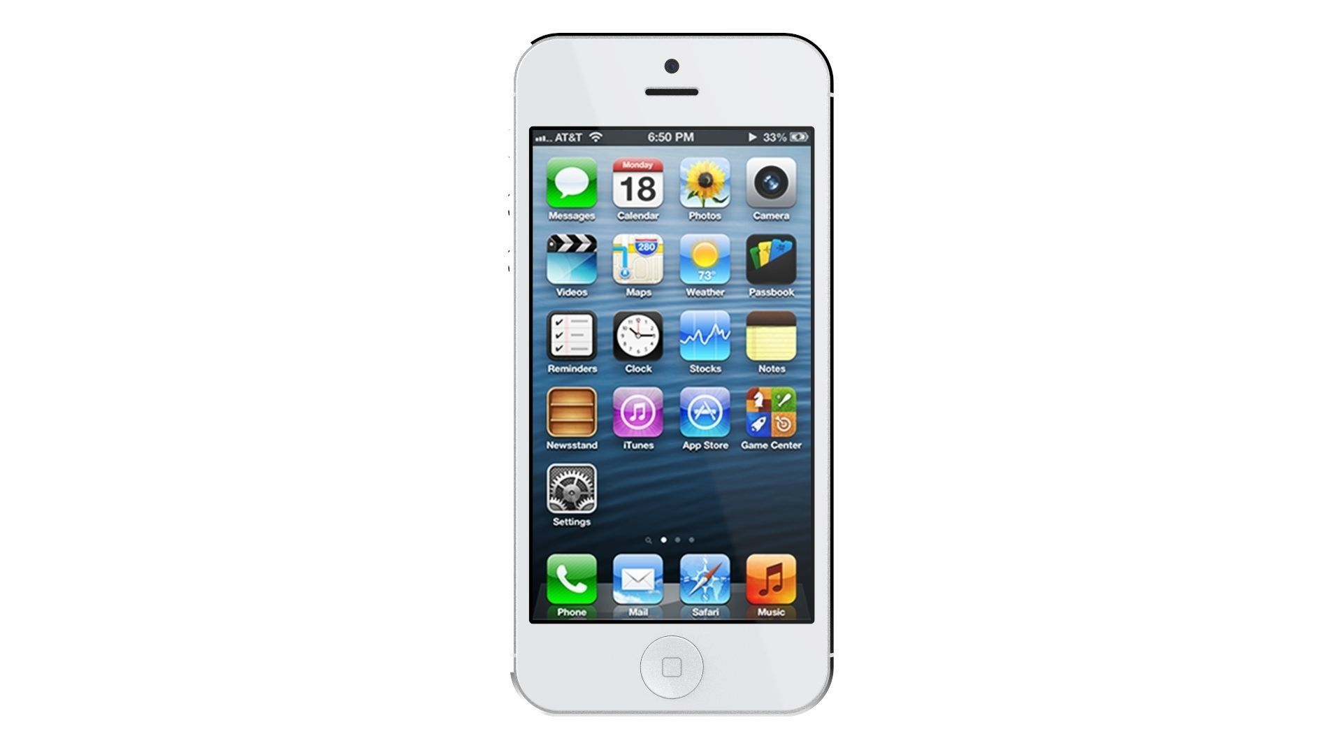 Apple iPhone 5 White And Silver 3D model | CGTrader
